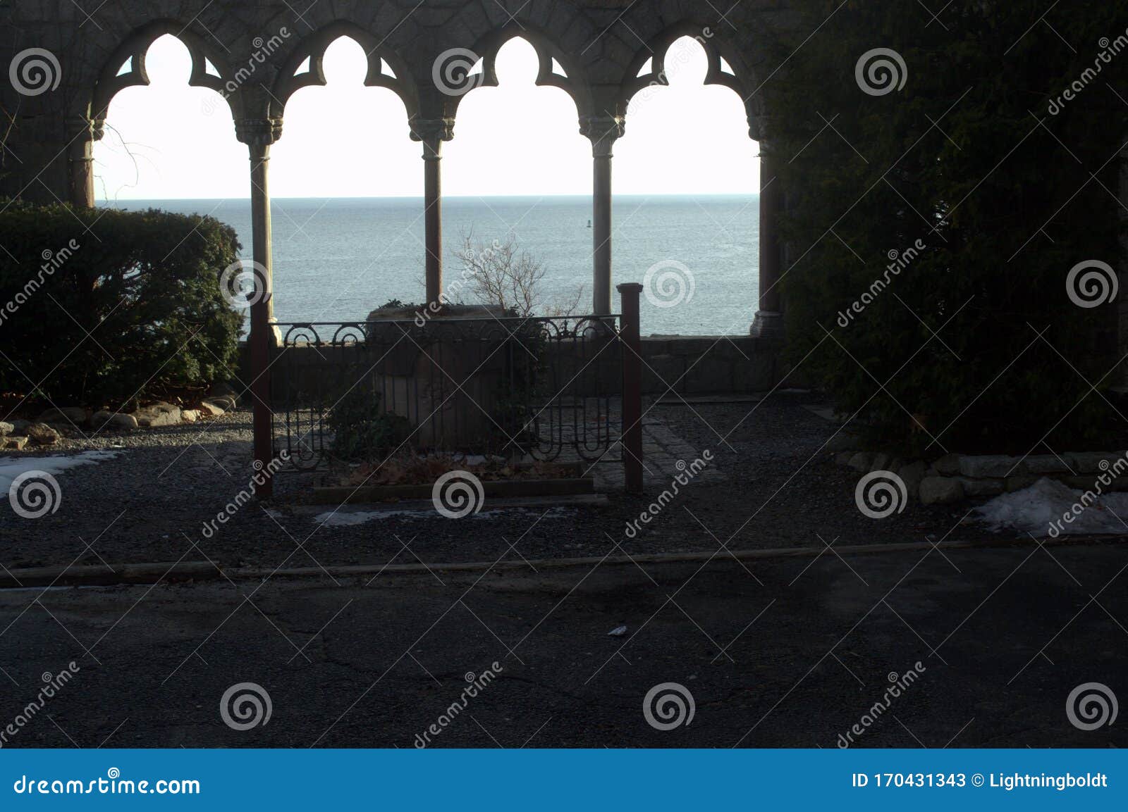 Gothic Arched Window In The Castle. Stock Image | CartoonDealer.com ...