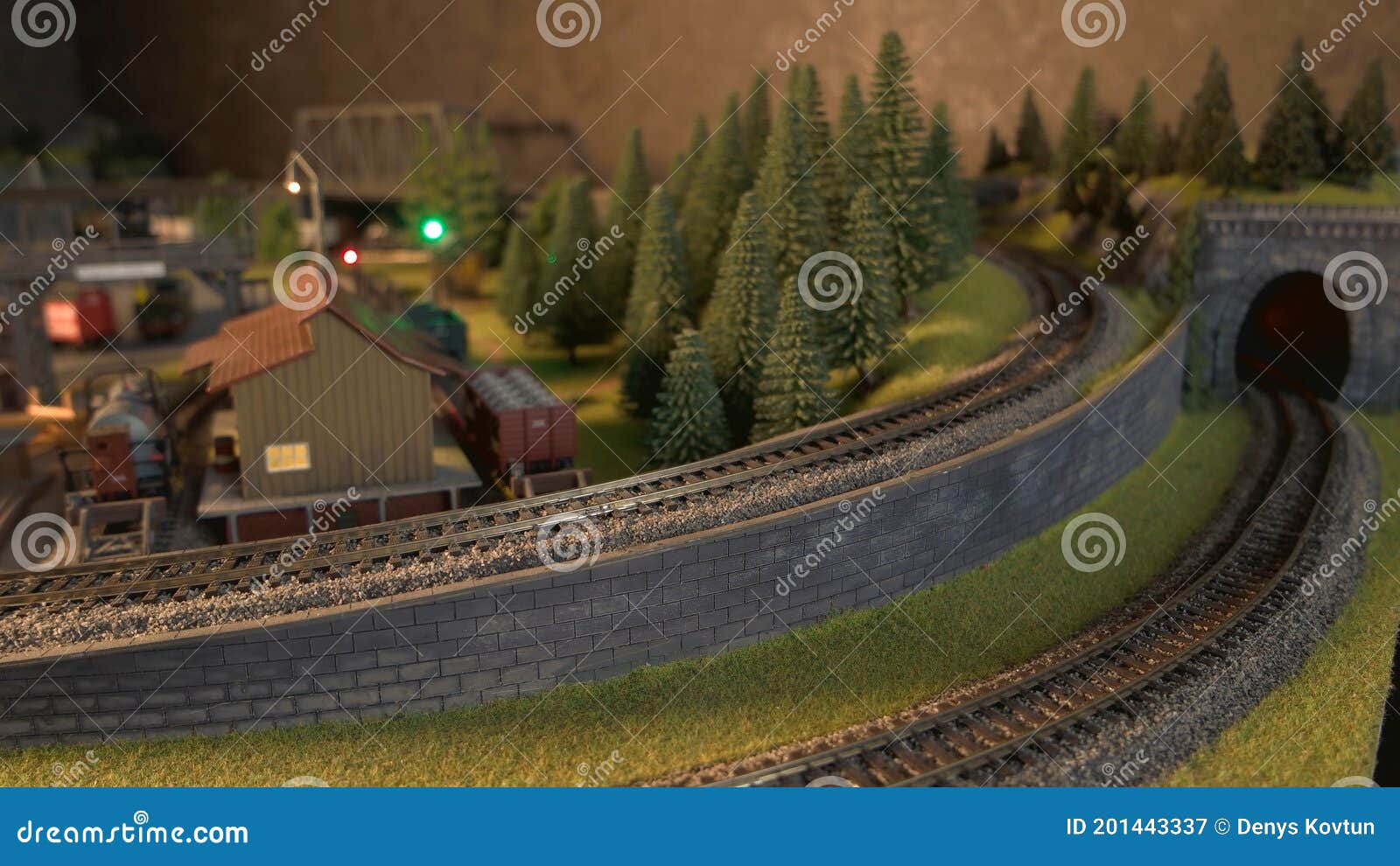 Replica model of railway. stock image. Image of model - 201443337