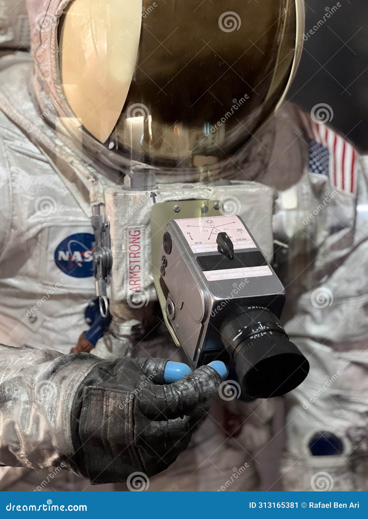 Replica of Nile Armstrong Using Apollo 11 Moon Camera Editorial Photo ...