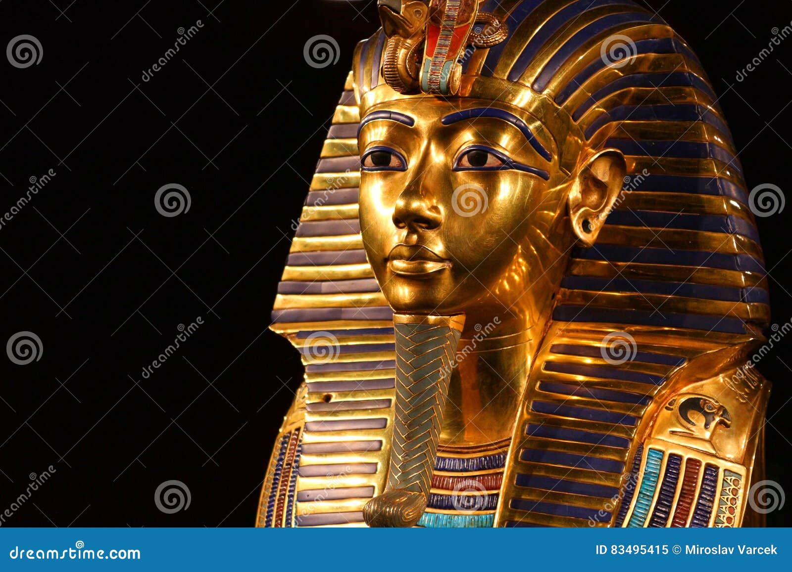 Replica of Tutankhamun`s Mask Editorial Image - Image of death, mummy ...