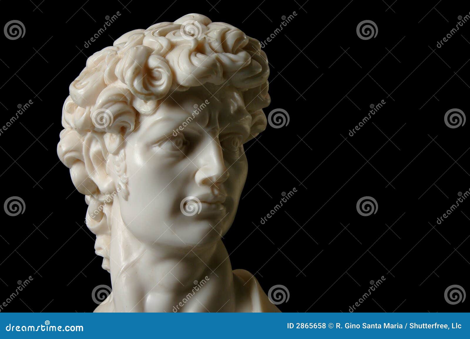 Replica Van Hoofd Van David Stock Foto - Image of beeldhouwwerk, mooi ...