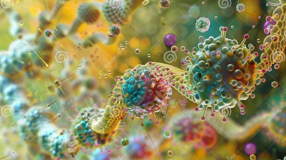 The Replication Bubble Formed during DNA Replication Surrounded by DNA ...