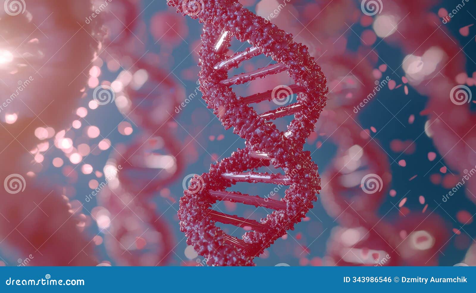 Replication and Transcription of DNA, Shown As Molecular Interactions ...
