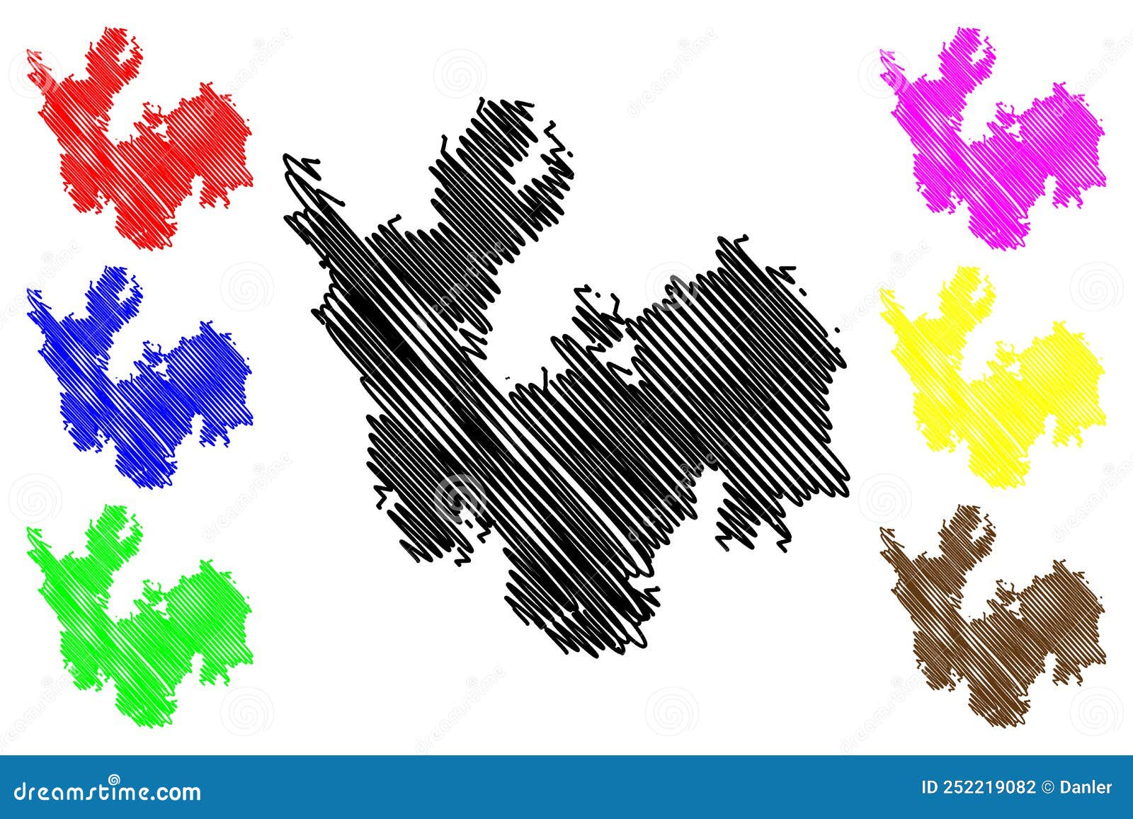 Replot Island Republic Of Finland, Gulf Of Bothnia Map Vector ...