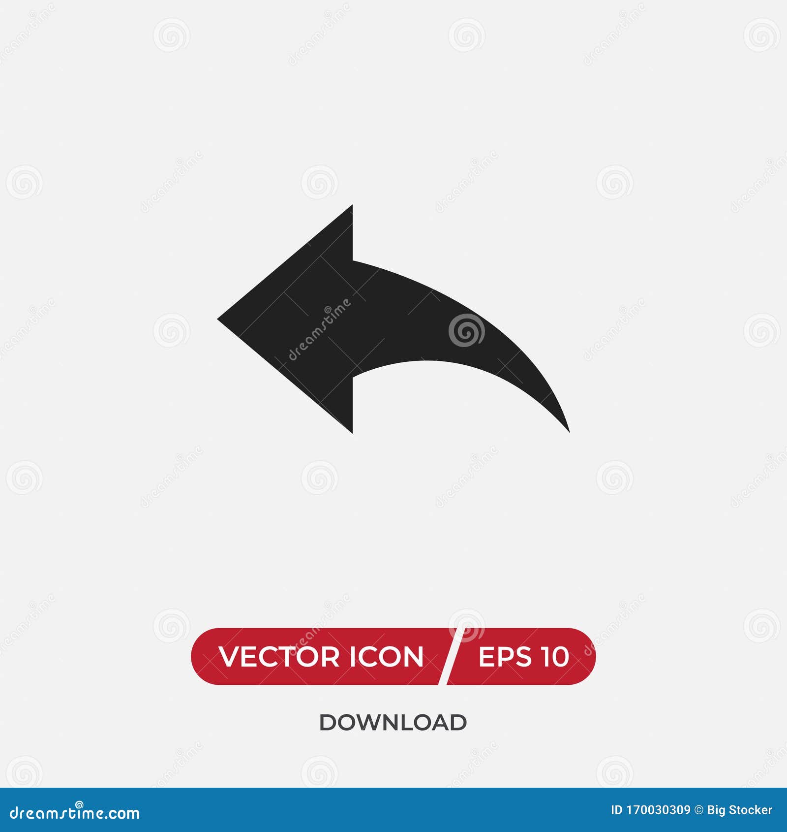Reply Arrow Vector Icon in Modern Design Style for Web Site and Mobile ...