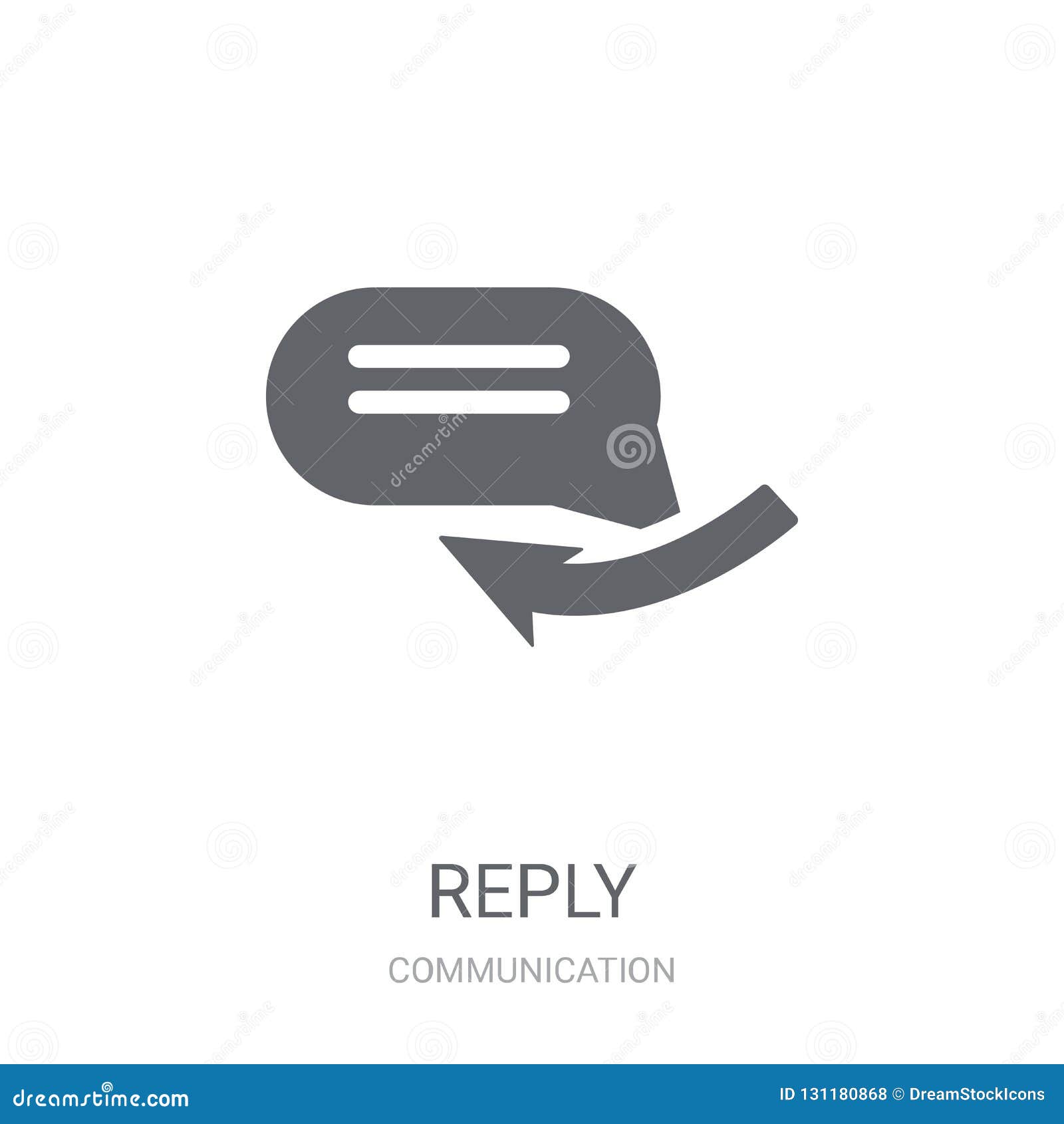 Reply Icon. Trendy Reply Logo Concept on White Background from C Stock ...