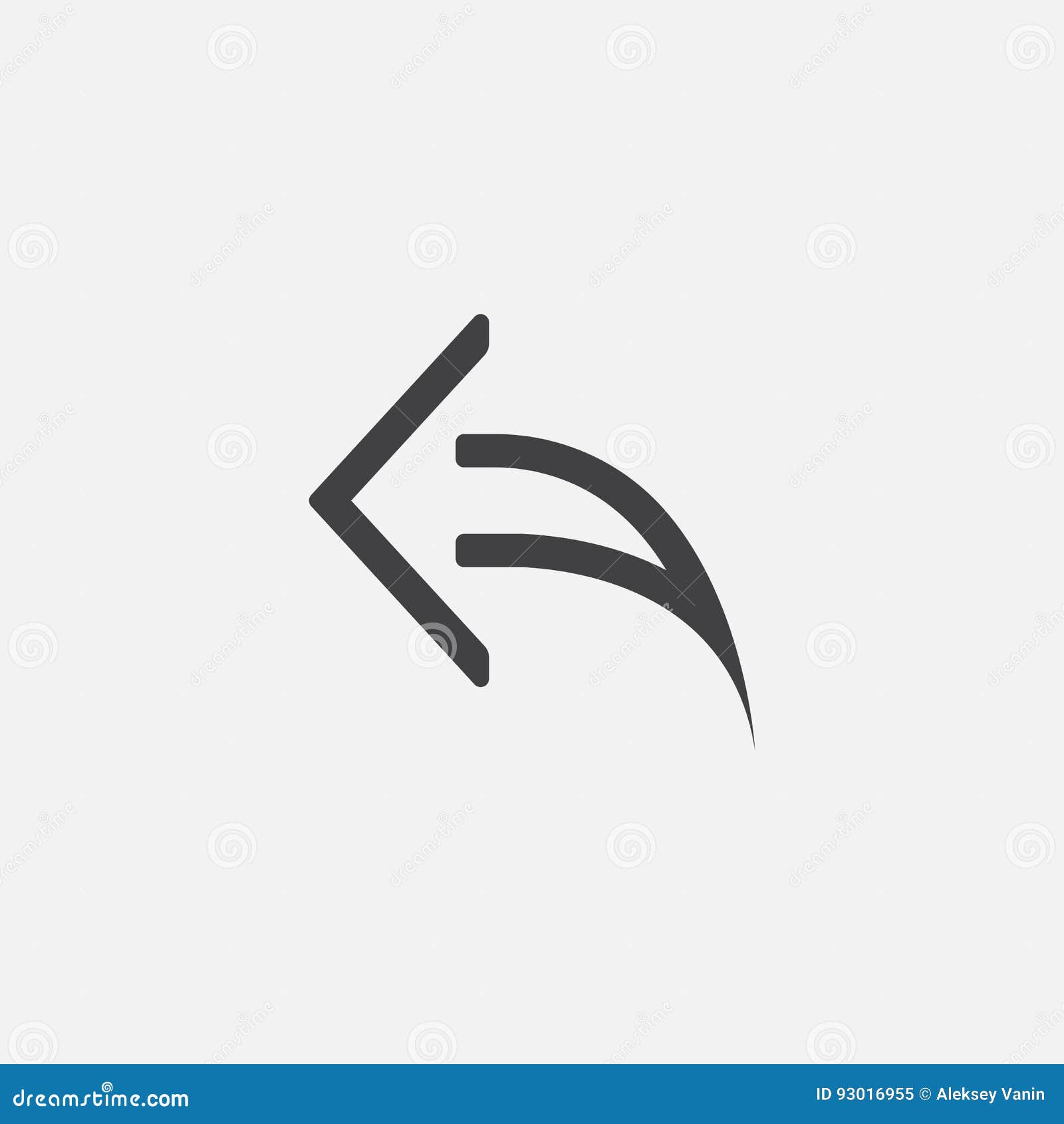 Reply Icon Vector Illustration Isolated on White . Stock Vector ...