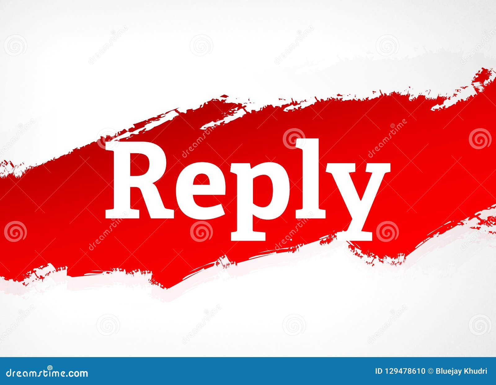 Reply Red Brush Abstract Background Illustration Stock Illustration ...