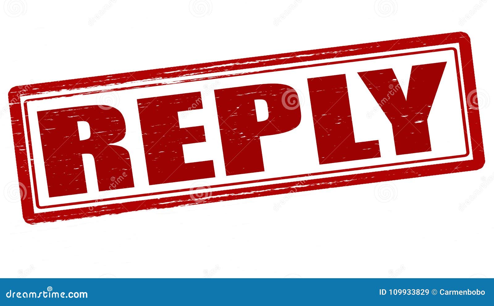 Reply stock illustration. Illustration of counterpart - 109933829