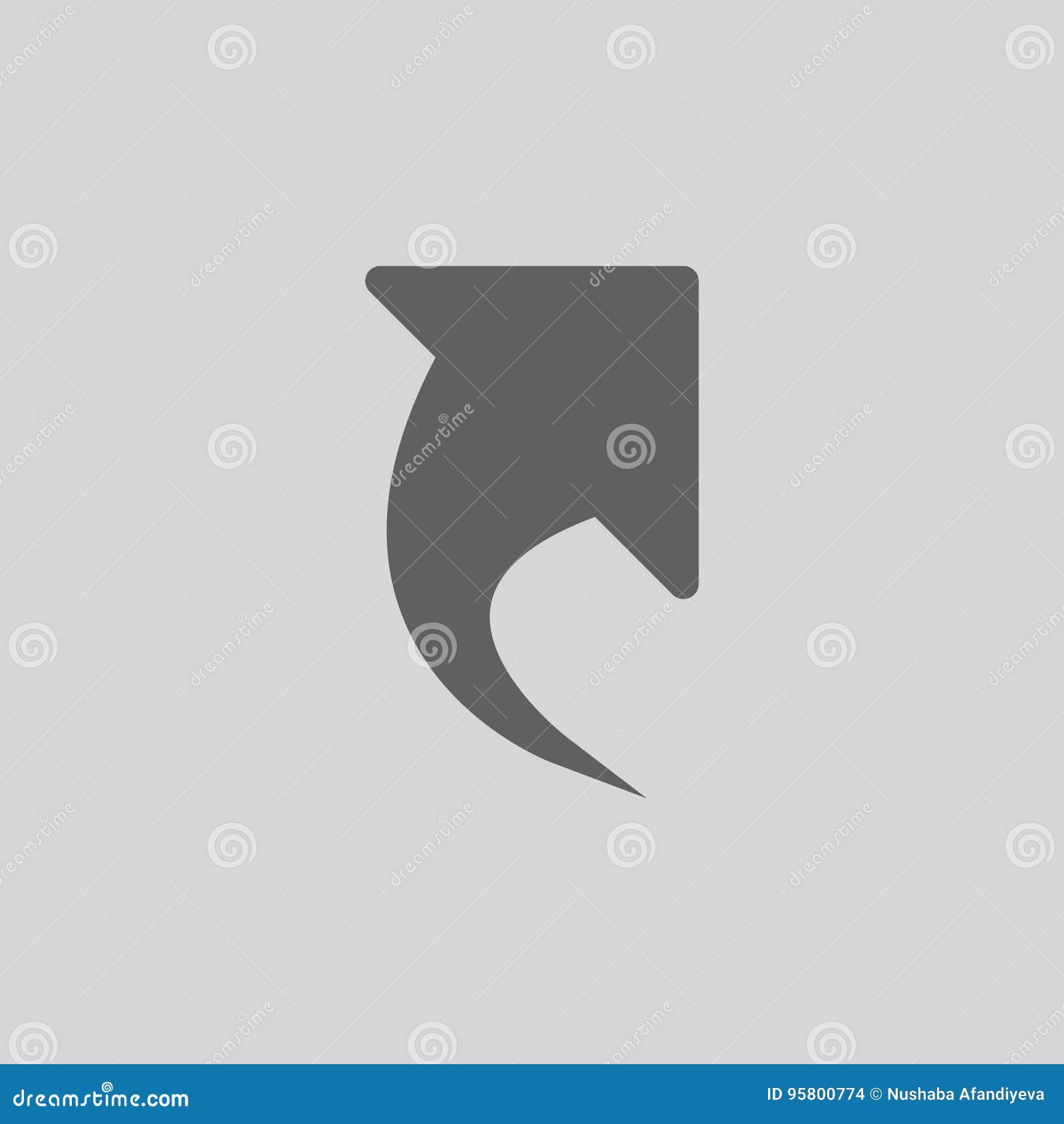 Reply vector icon stock illustration. Illustration of flat - 95800774
