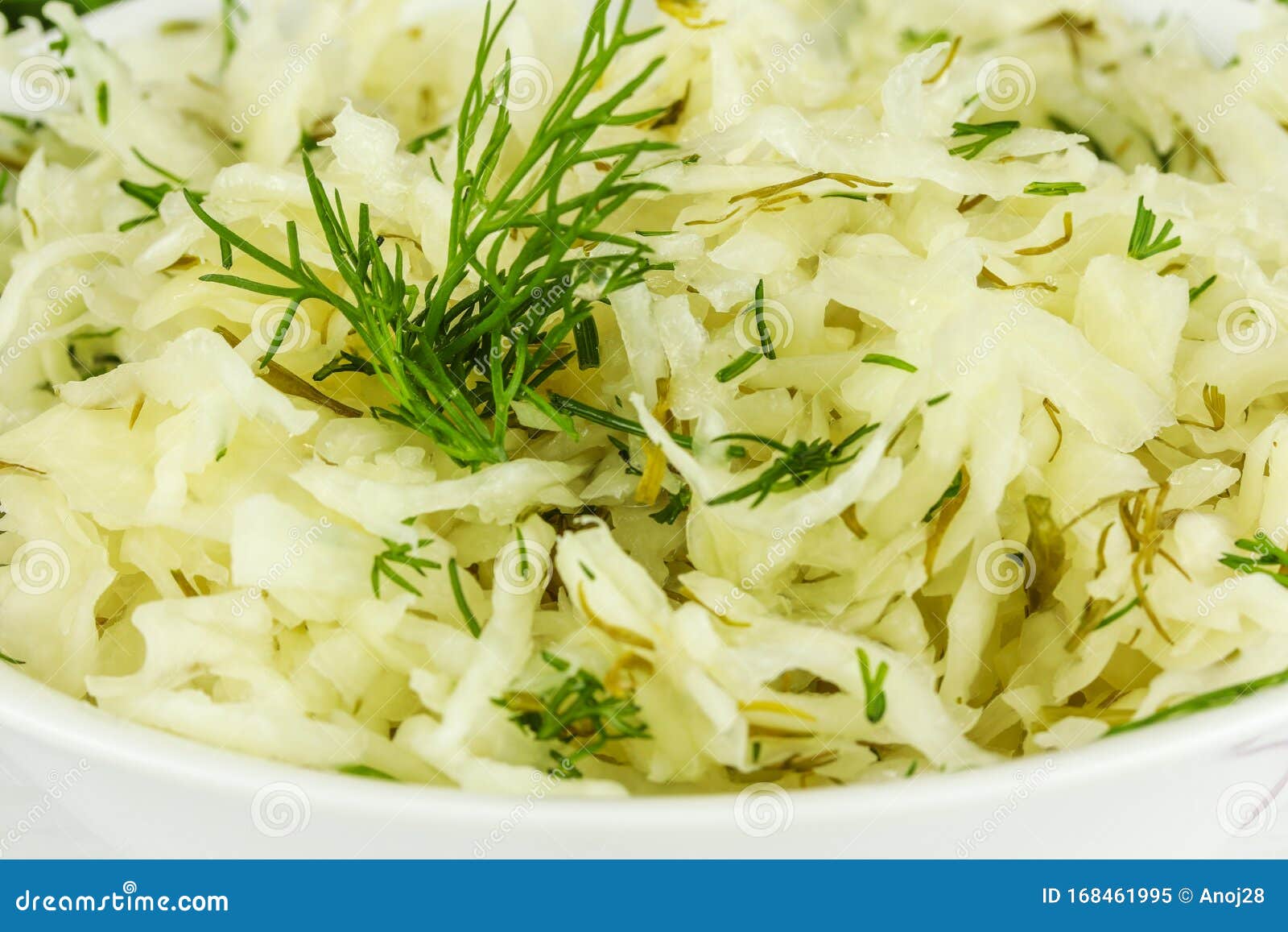 Repollo Fermentado Con Eneldo Picado Imagen de archivo - Imagen de ...