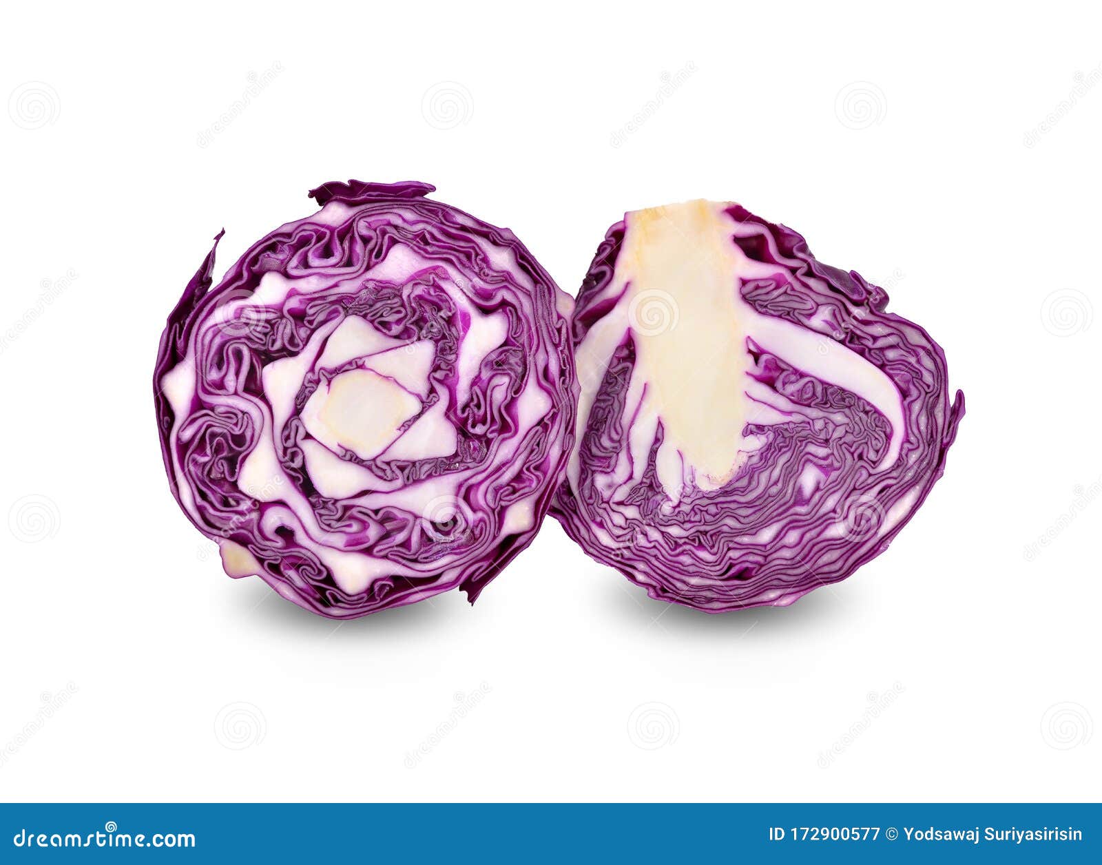 Repollo Rojo Medio Cortado Con Fondo Blanco Imagen de archivo - Imagen ...