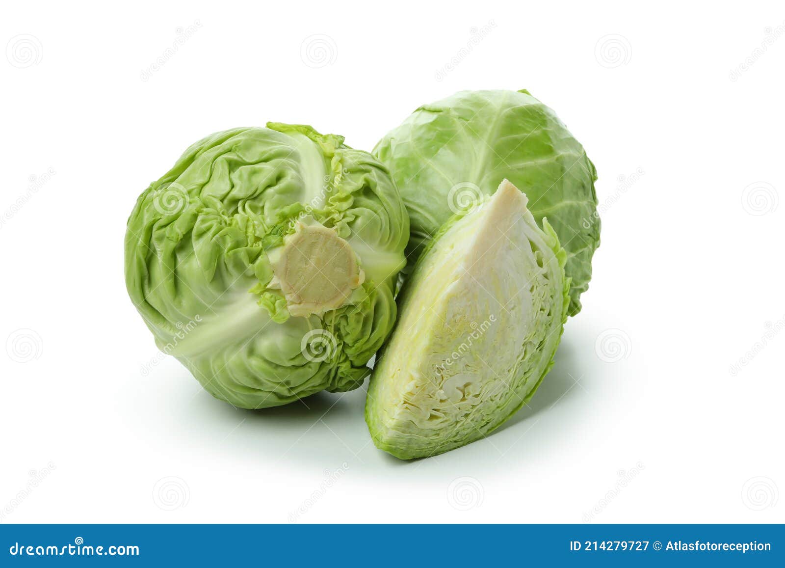 Repollo Verde Fresco Aislado Sobre Fondo Blanco Imagen de archivo ...