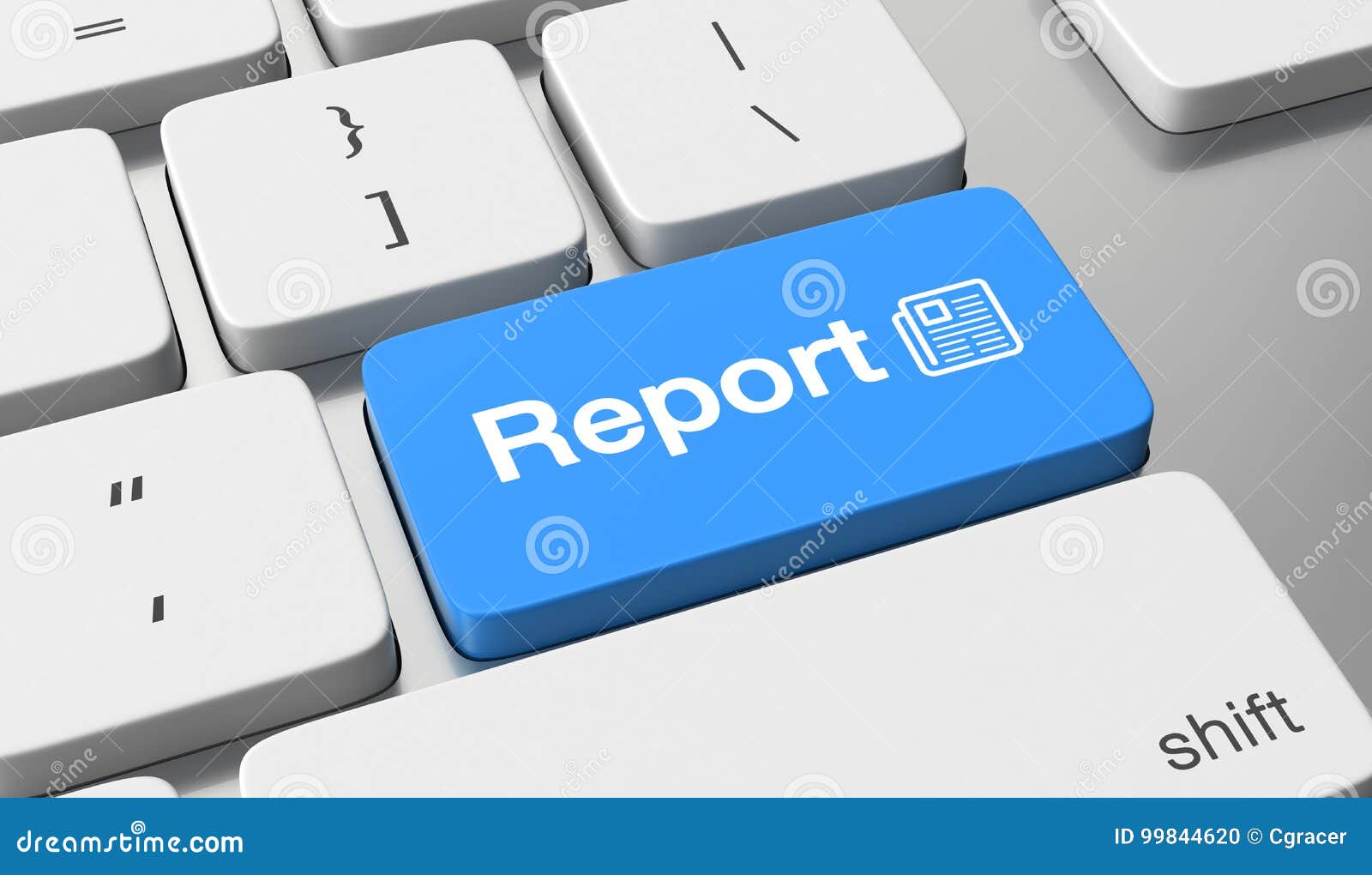 Report button stock illustration. Illustration of profit - 99844620