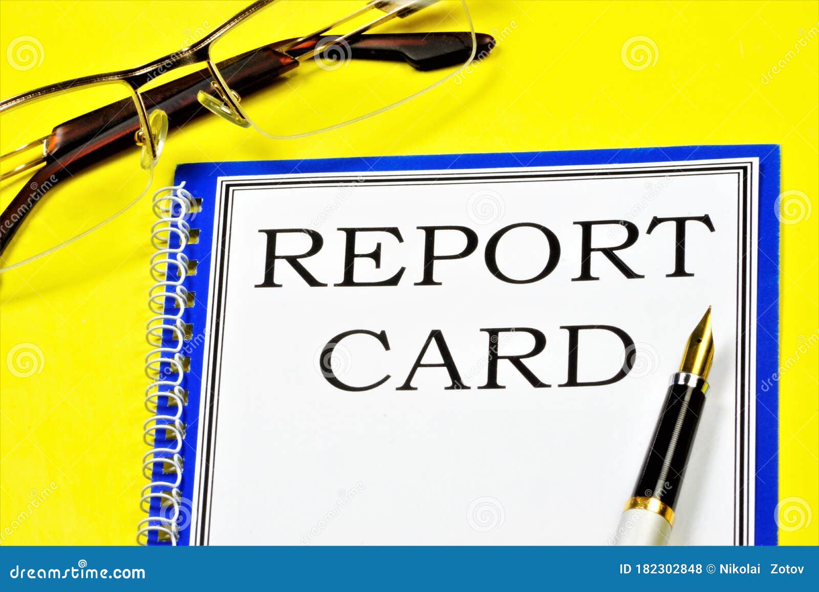 Report Card for Information. Stock Photo - Image of card, knowledge ...