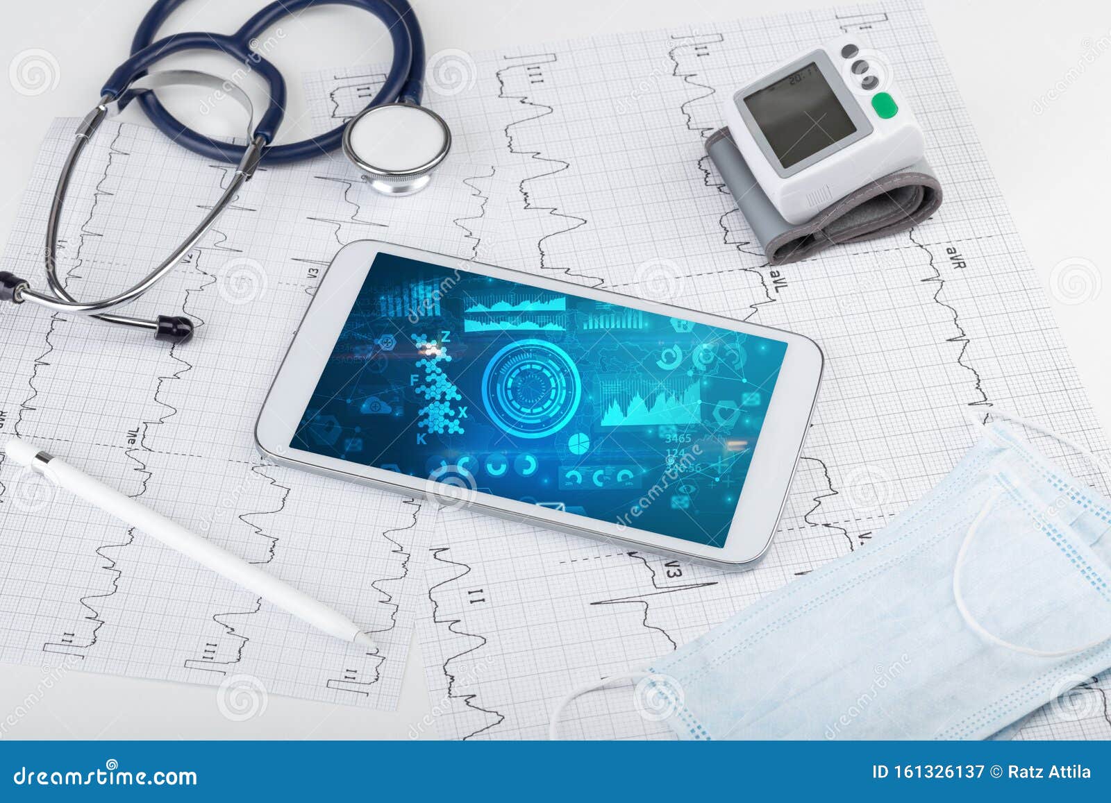 Modern Medical Technology System and Devices Stock Image - Image of ...