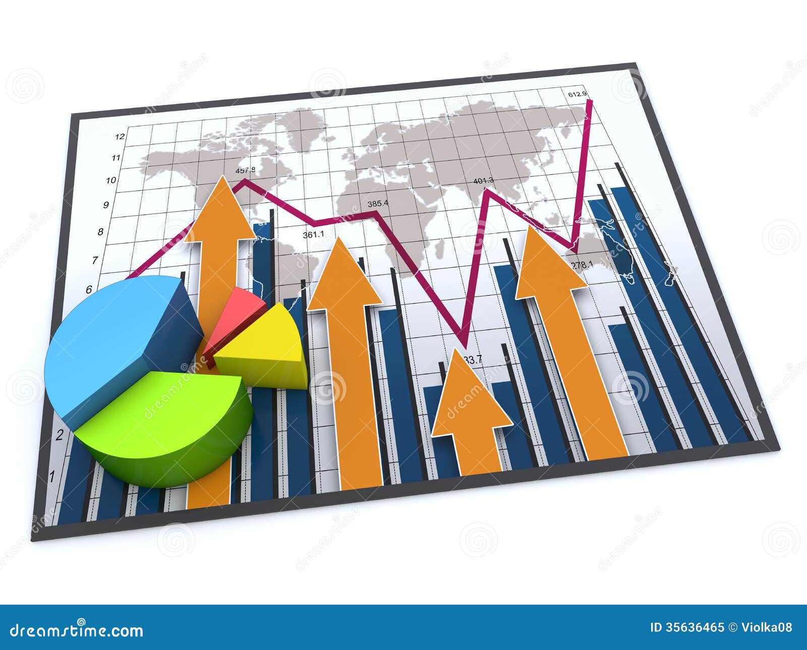 Report charts stock illustration. Illustration of account - 35636465