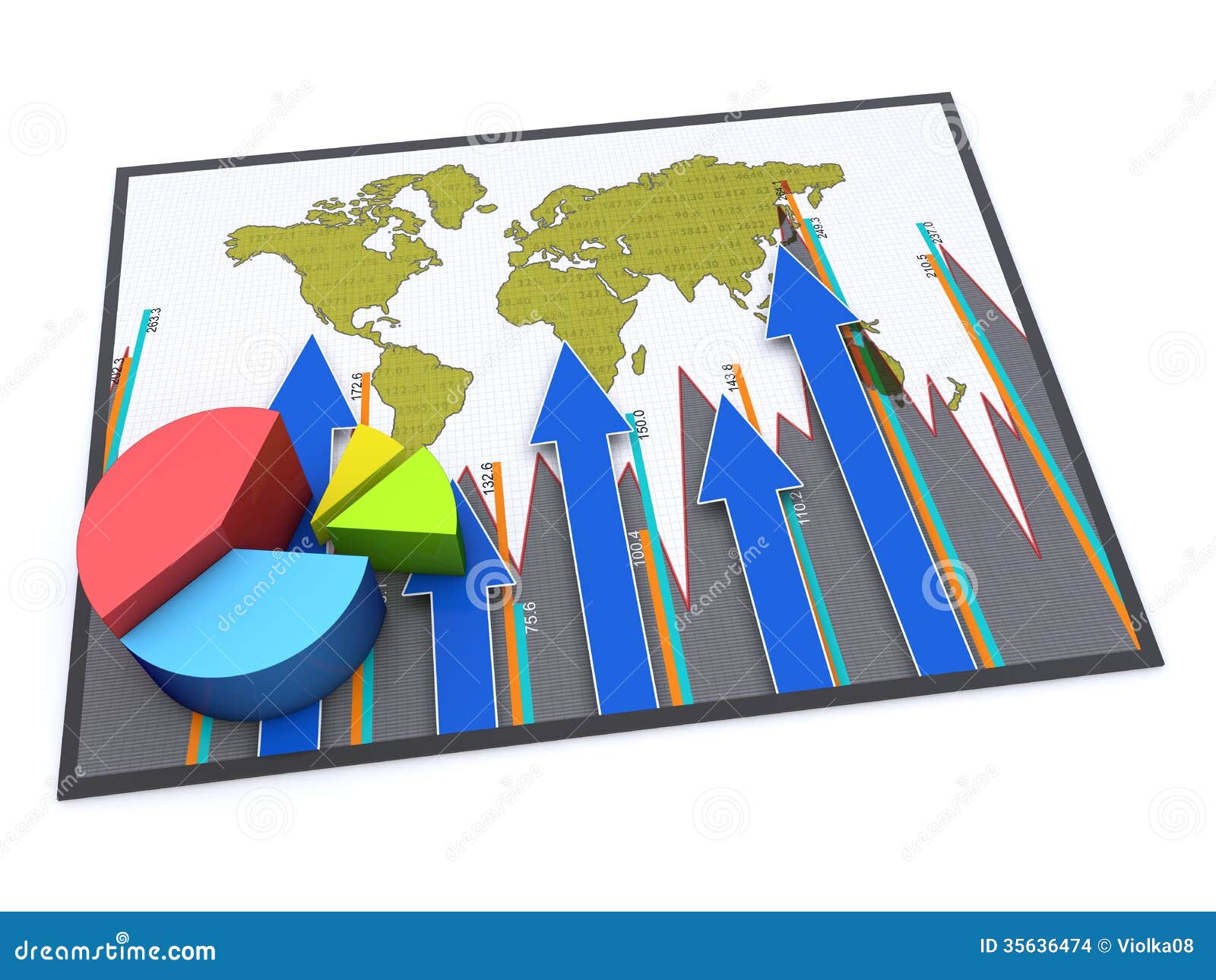 Report charts stock illustration. Illustration of company - 35636474