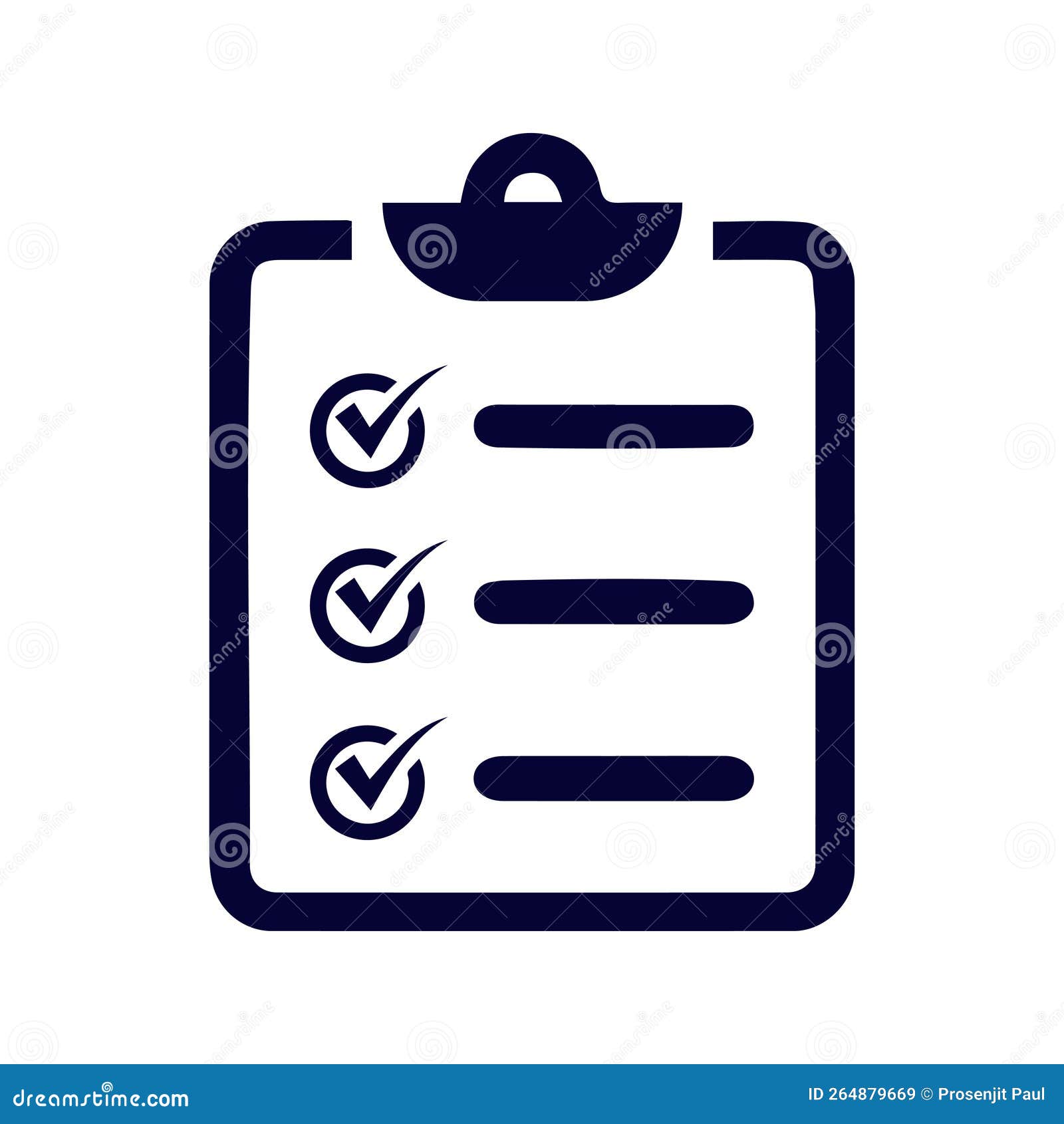 Report check icon stock vector. Illustration of form - 264879669