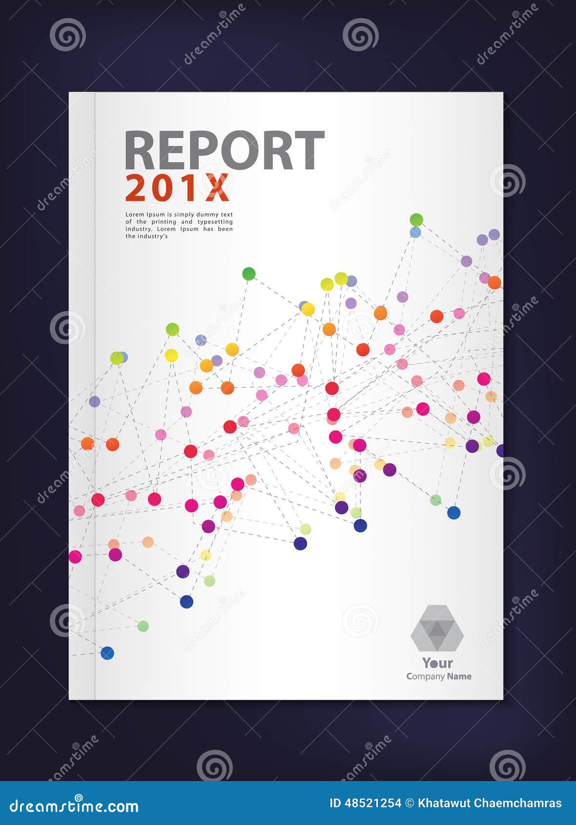 Report Cover design vector stock illustration. Illustration of layout ...