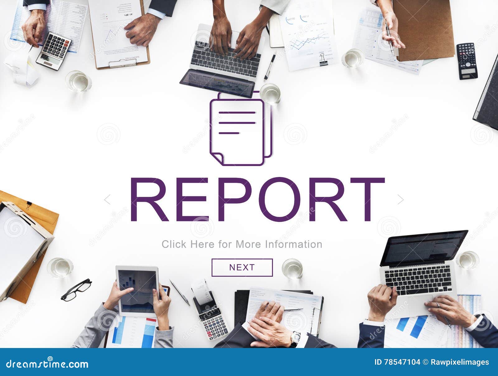 Report Digital Home Screen Concept Stock Photo - Image of occupation ...