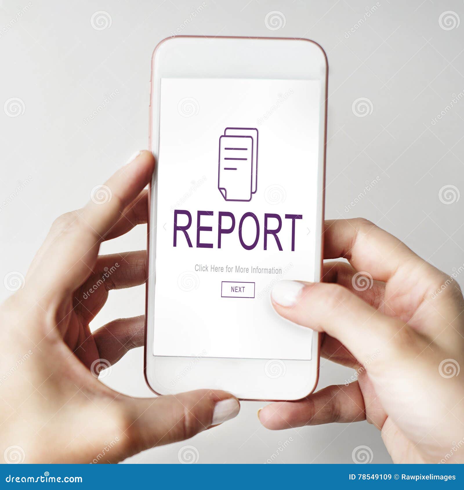 Report Digital Home Screen Concept Stock Image - Image of communication ...