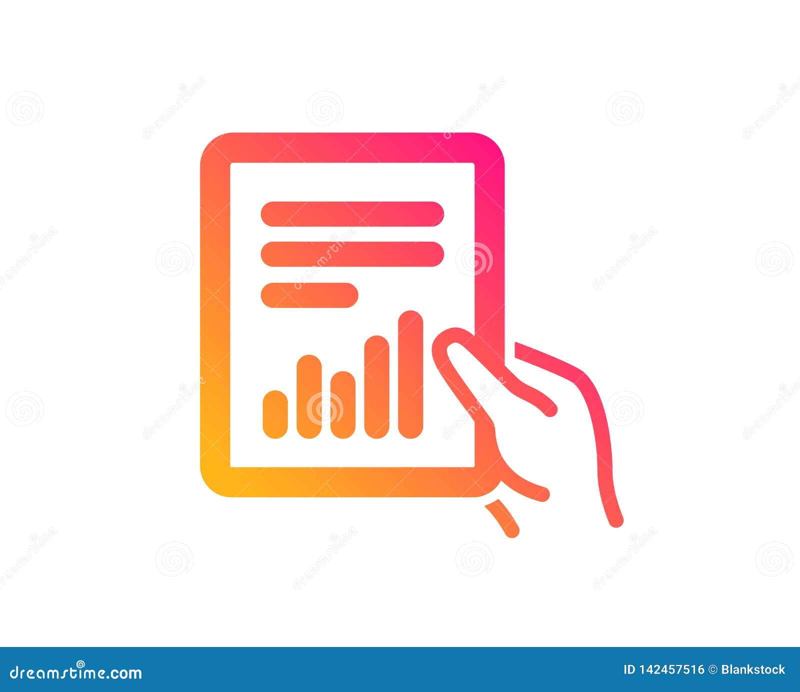 Report Document Icon. Analysis Chart. Vector Stock Vector ...
