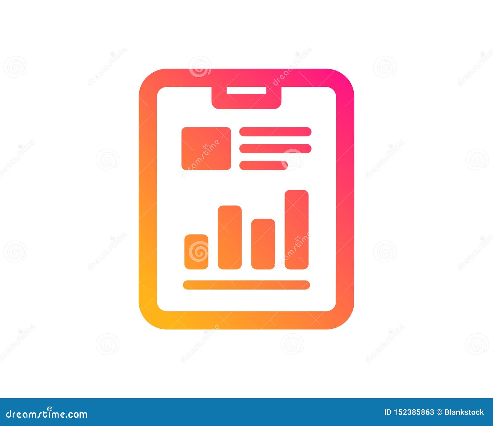 Report Document Icon. Analysis Chart. Vector Stock Vector ...