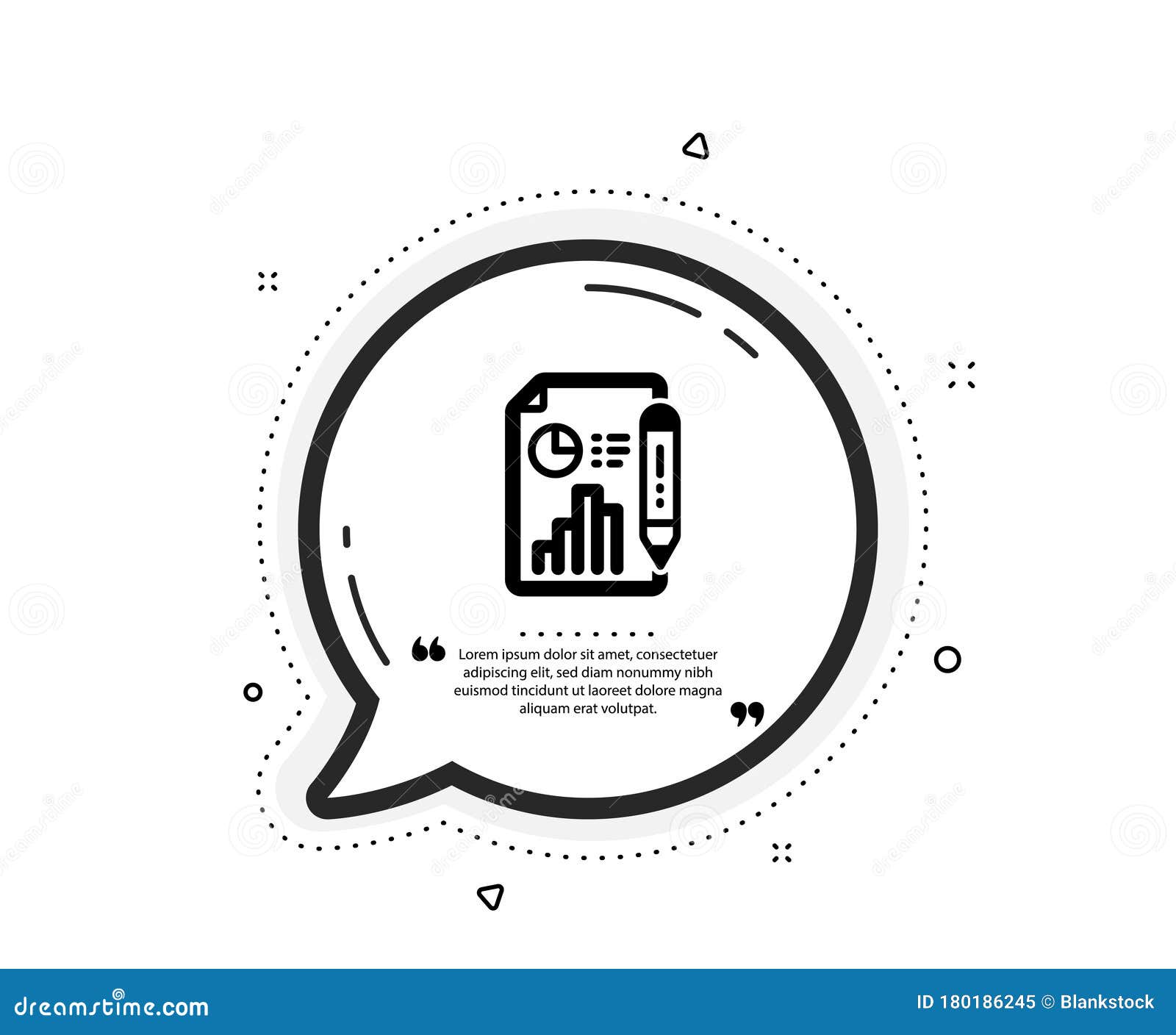 Report Document Icon. Column Graph Sign. Vector Stock Vector ...