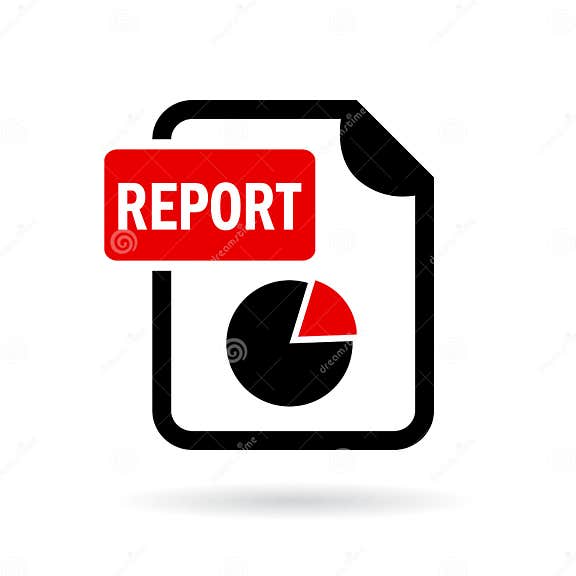Report document icon stock vector. Illustration of diagram - 79086622