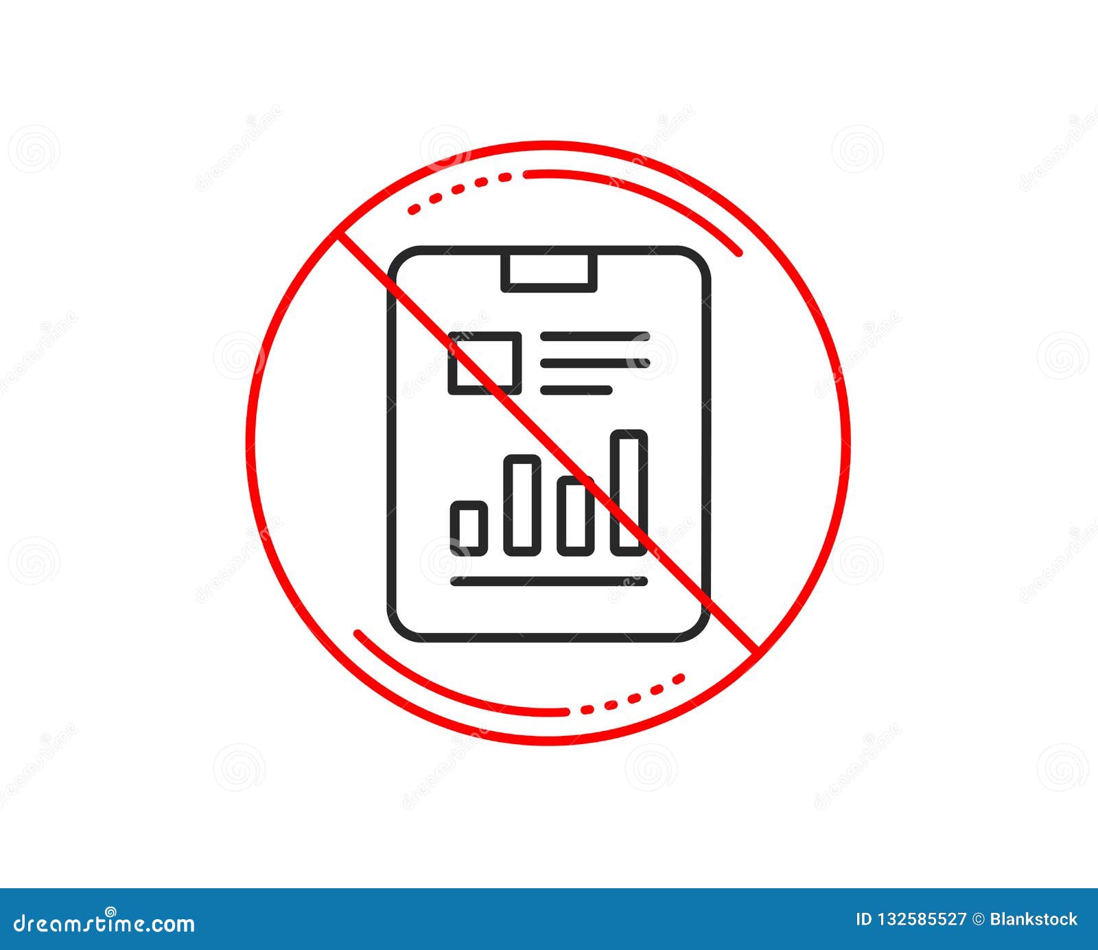 Report Document Line Icon. Analysis Chart. Vector Stock Vector ...