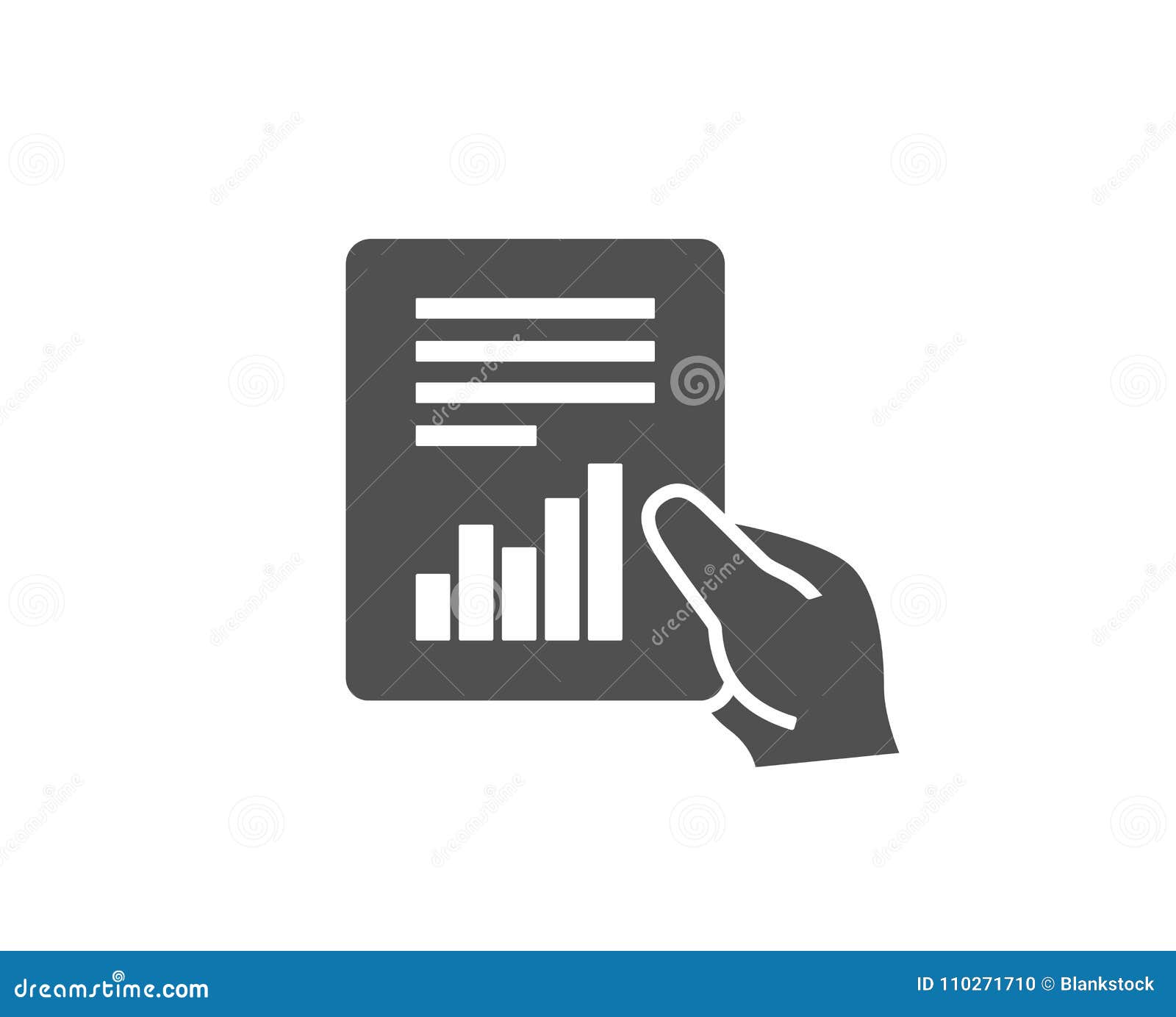 Report Document Simple Icon. Analysis Chart. Stock Vector ...