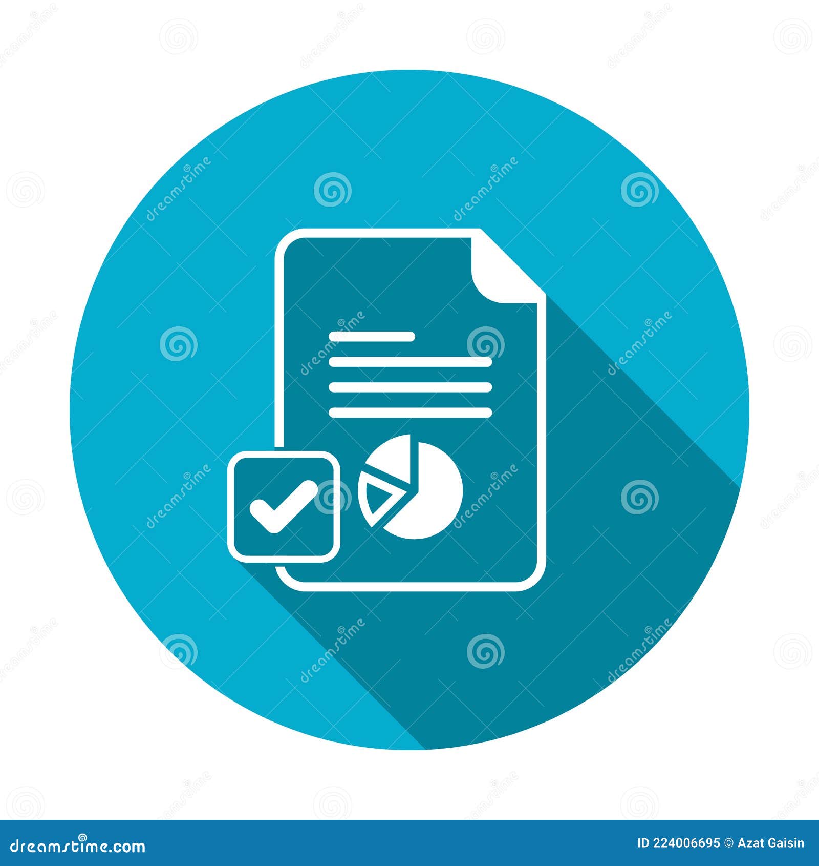 Report Icon with Check Sign. Report Icon and Approved, Confirm, Done ...