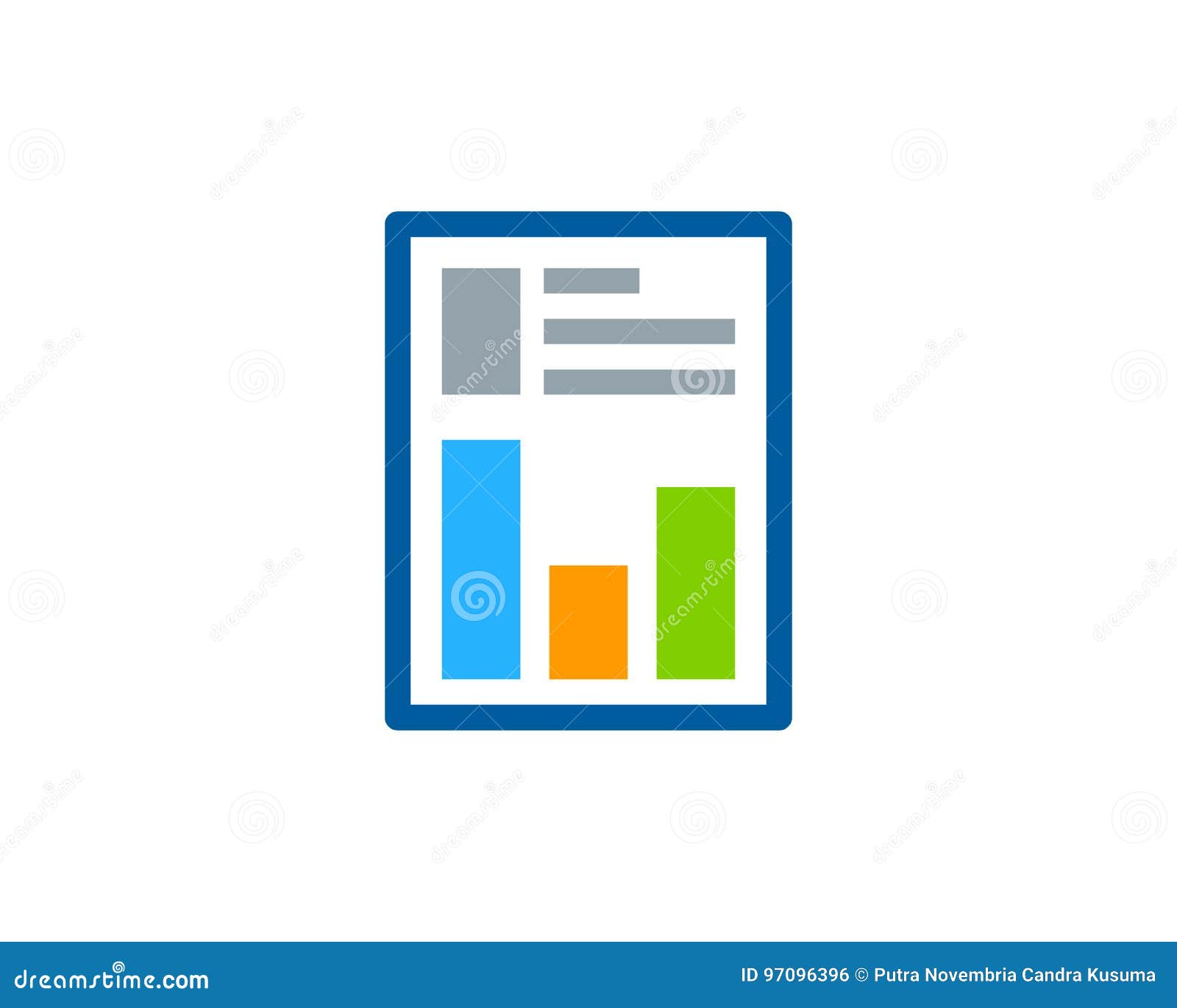 Report Icon Logo Design Element Stock Vector - Illustration of abstract ...