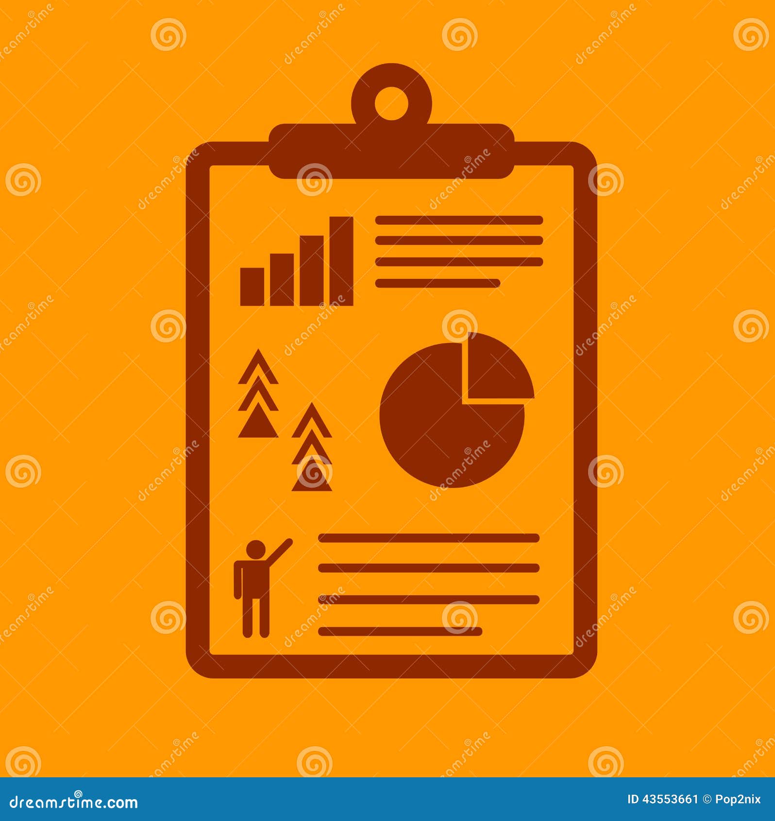 Report Icon Set In Flat Style. Accounting Symbol For Your Web Site ...
