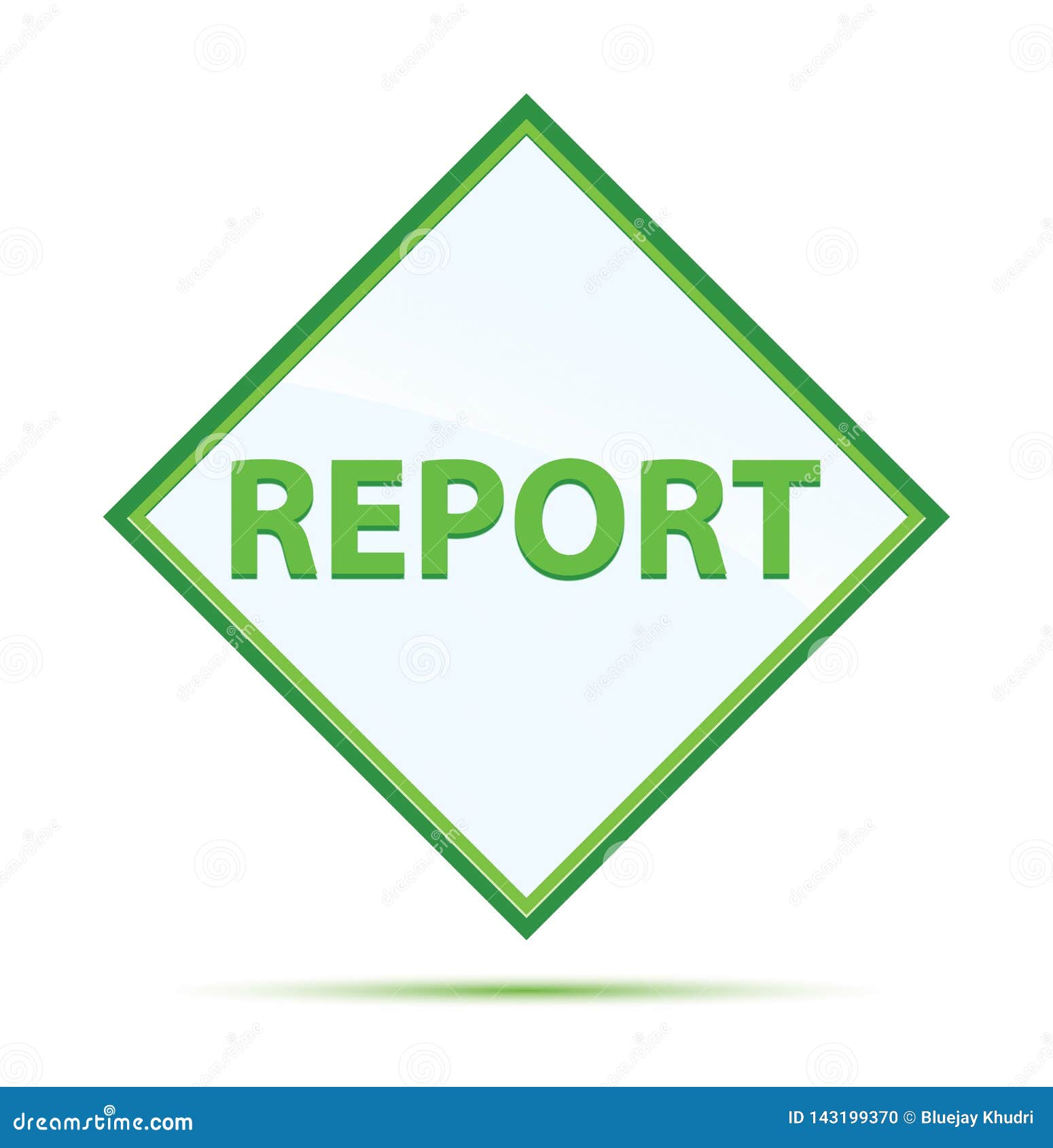 Report Modern Abstract Green Diamond Button Stock Illustration ...