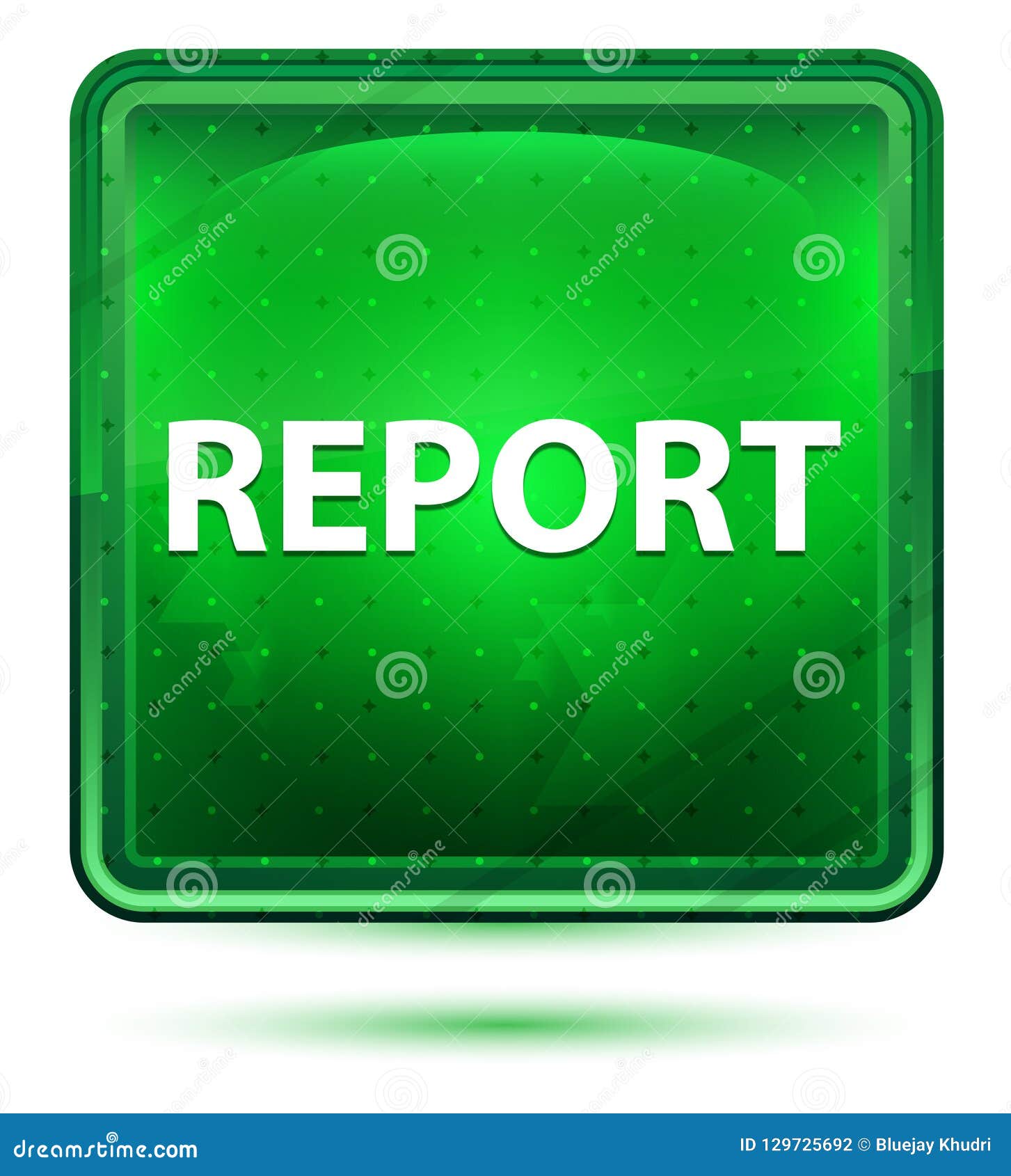 Report Neon Light Green Square Button Stock Illustration - Illustration ...