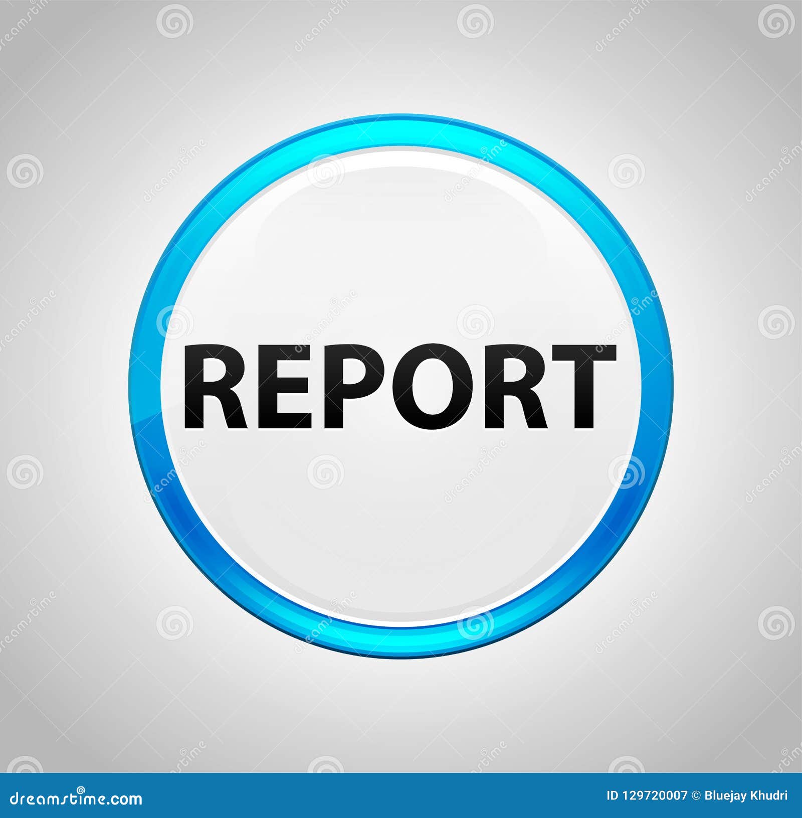Report Round Blue Push Button Stock Illustration - Illustration of ...