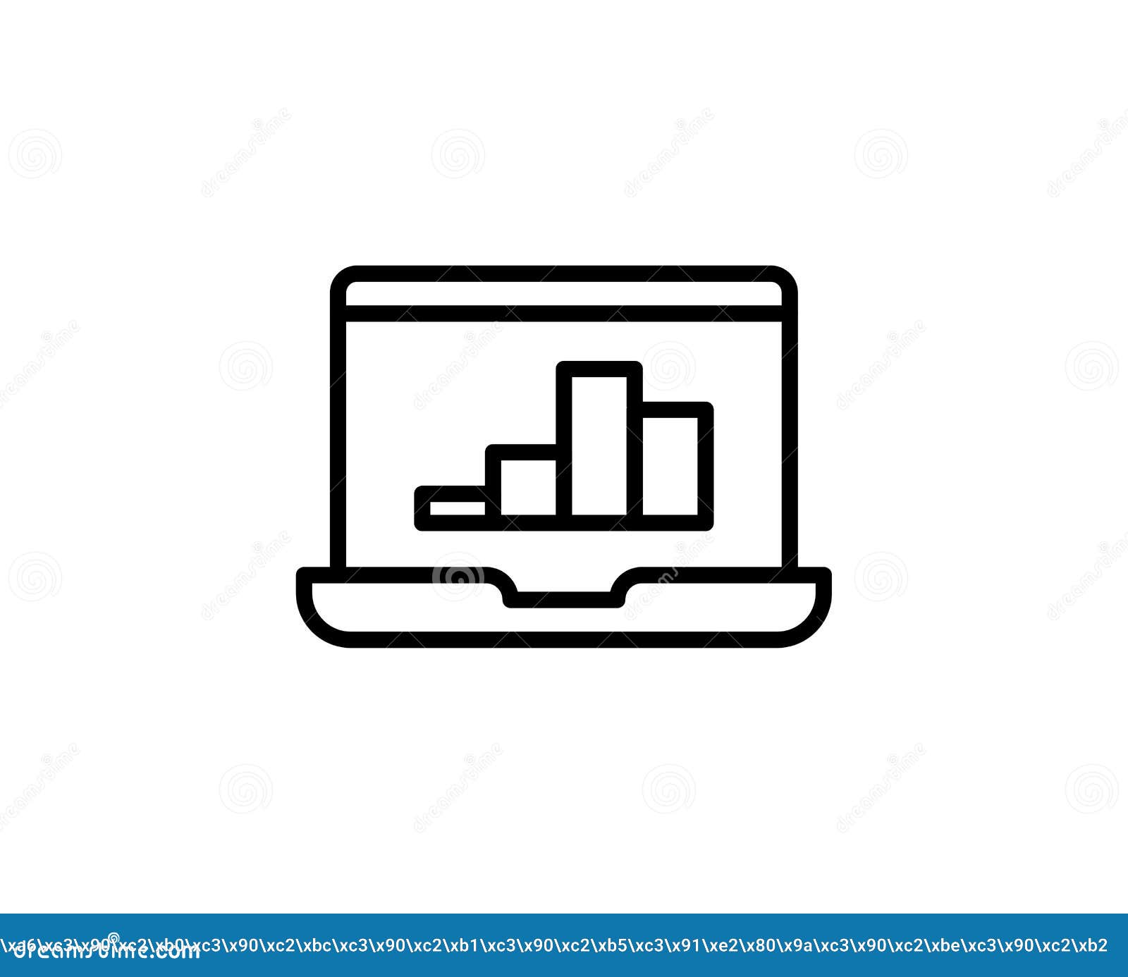 Report line icon stock vector. Illustration of flat - 194919104