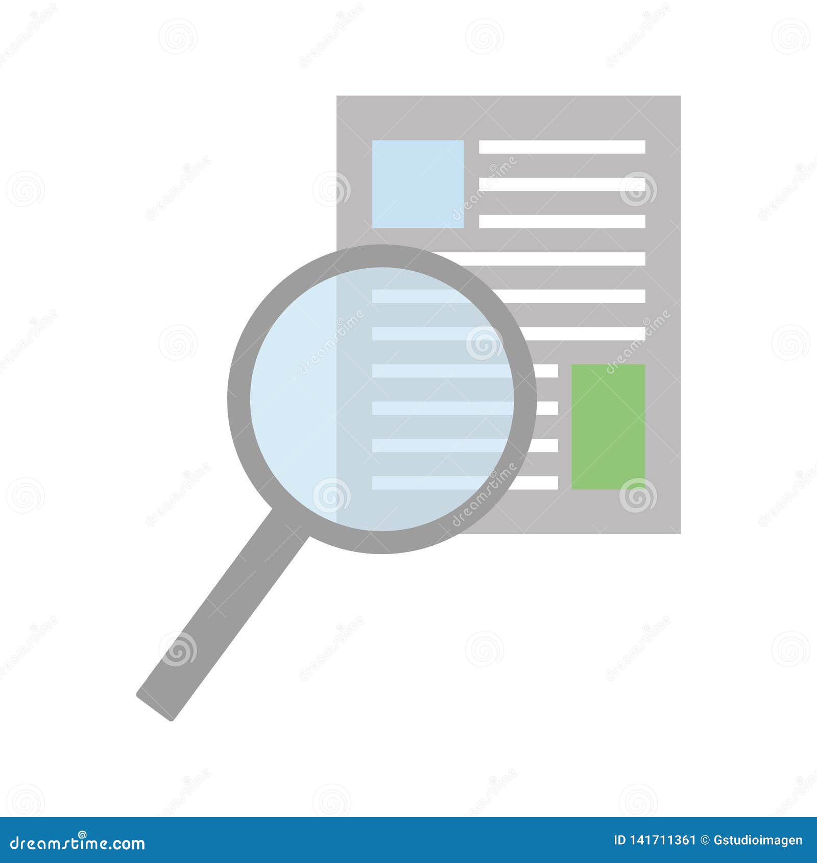 Report Magnifying Glass Medical Science Stock Vector - Illustration of ...