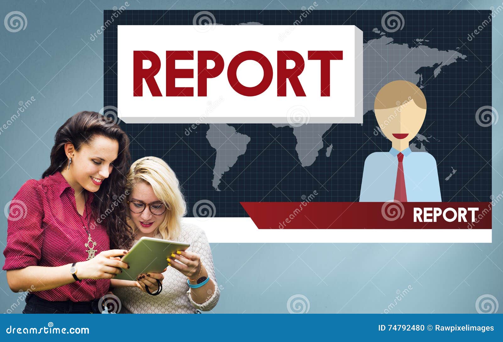 Report Presentation Information Research News Concept Stock Photo ...