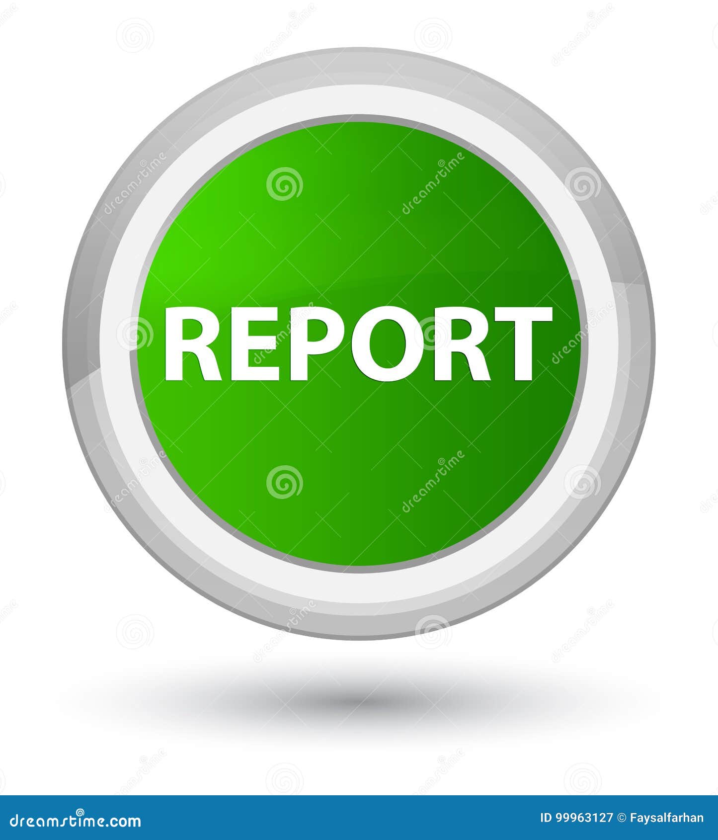 Report Prime Green Round Button Stock Illustration - Illustration of ...
