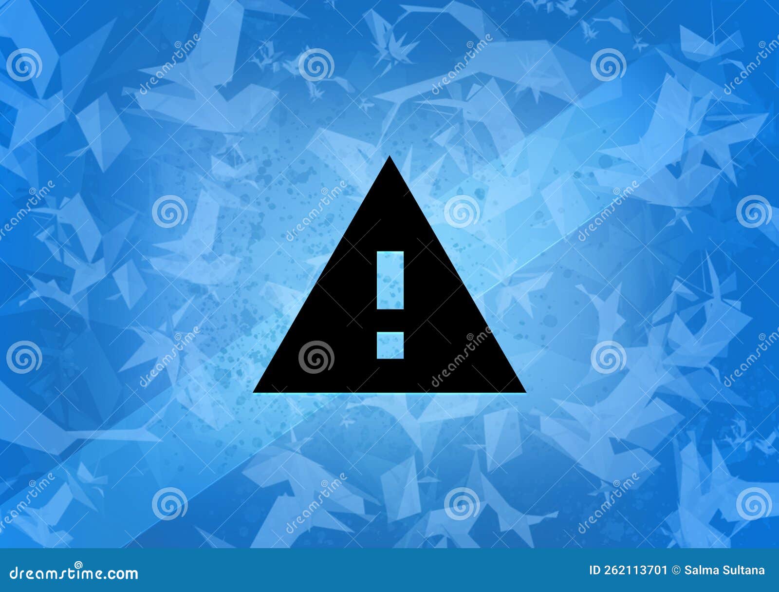 Report Problem Aesthetic Abstract Icon on Blue Background Stock ...
