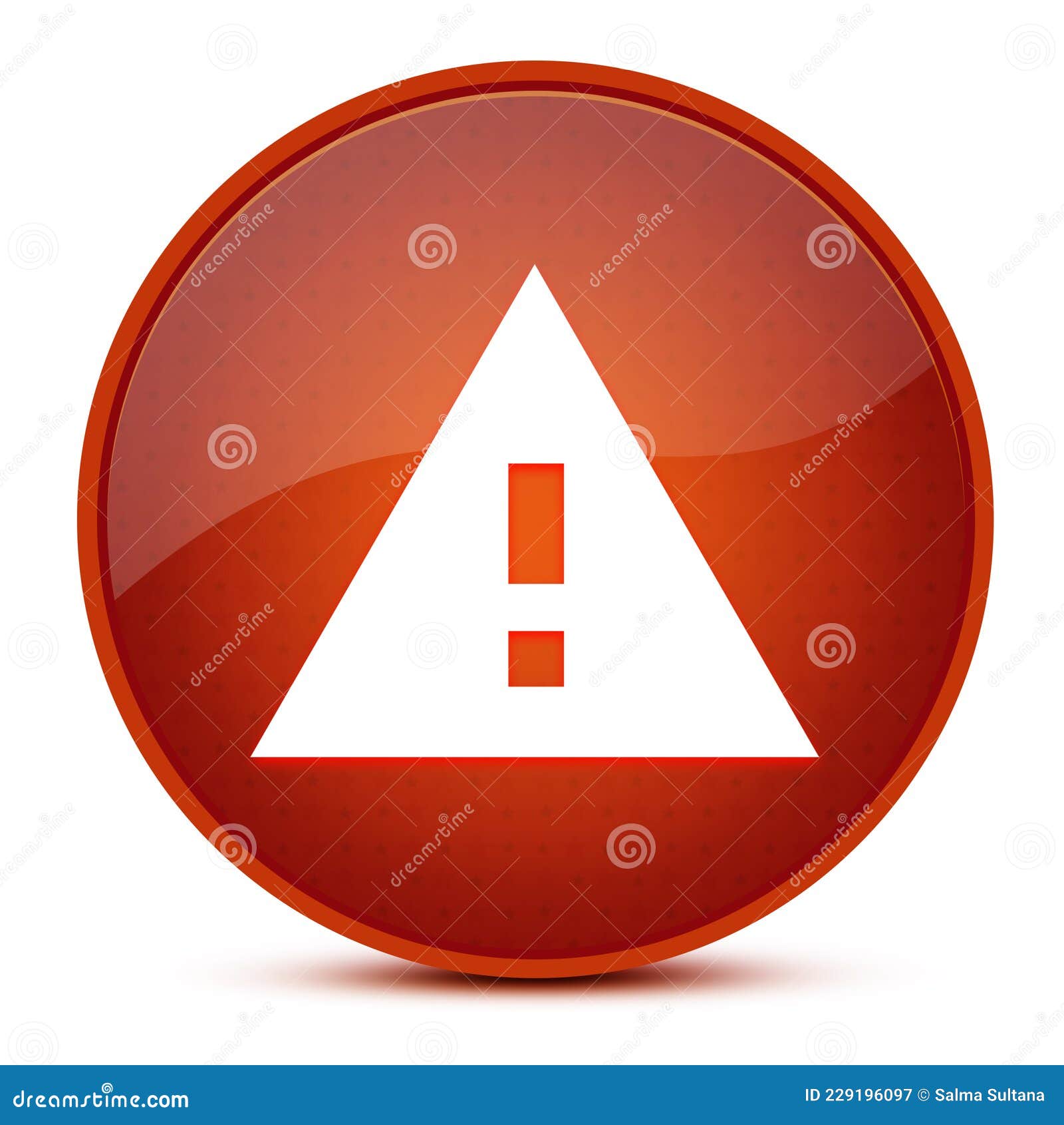 Report Problem Aesthetic Glossy Brown Round Button Abstract Stock ...