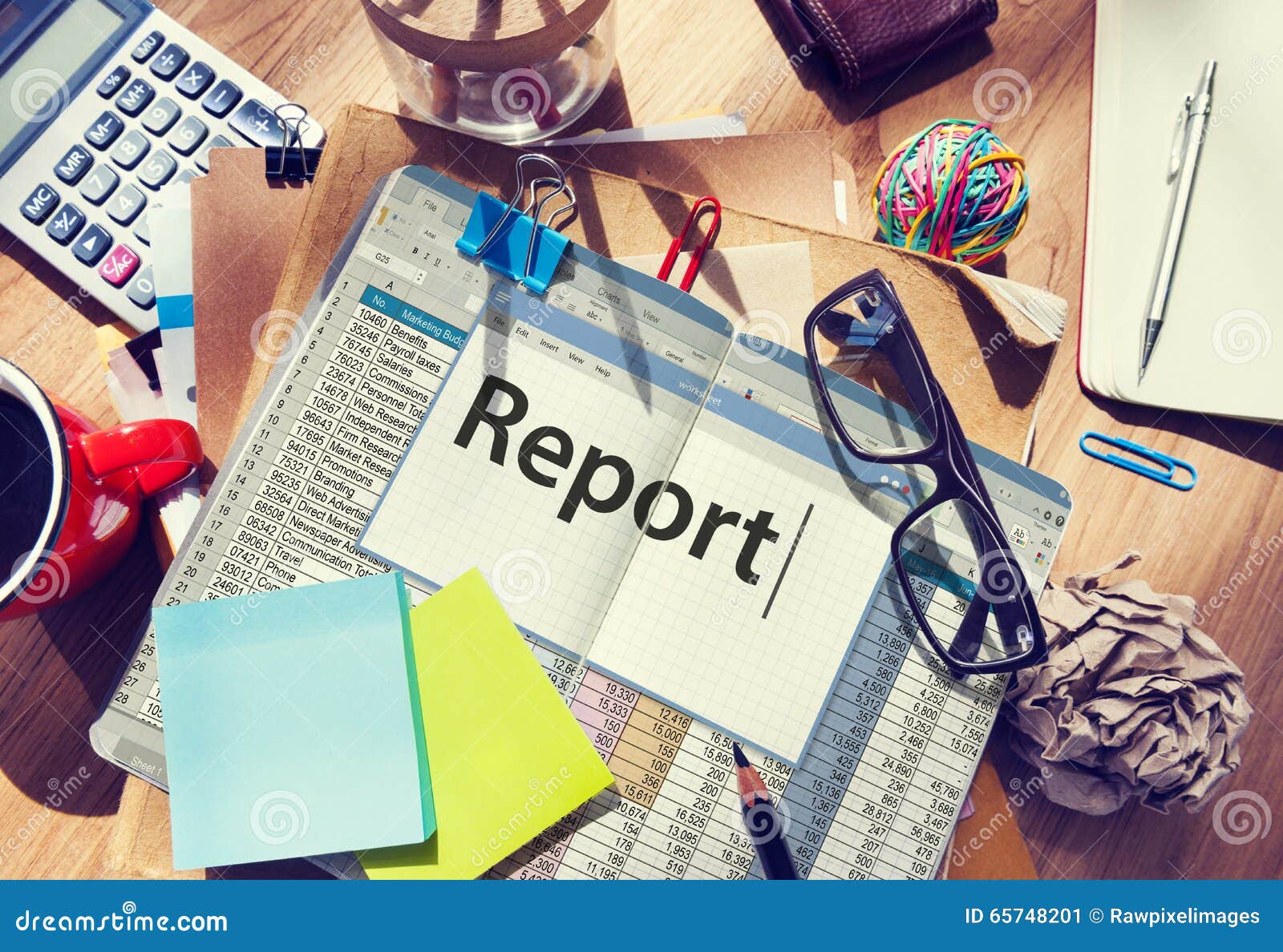 Report Reporting Resulting Information Article Concept Stock Image ...