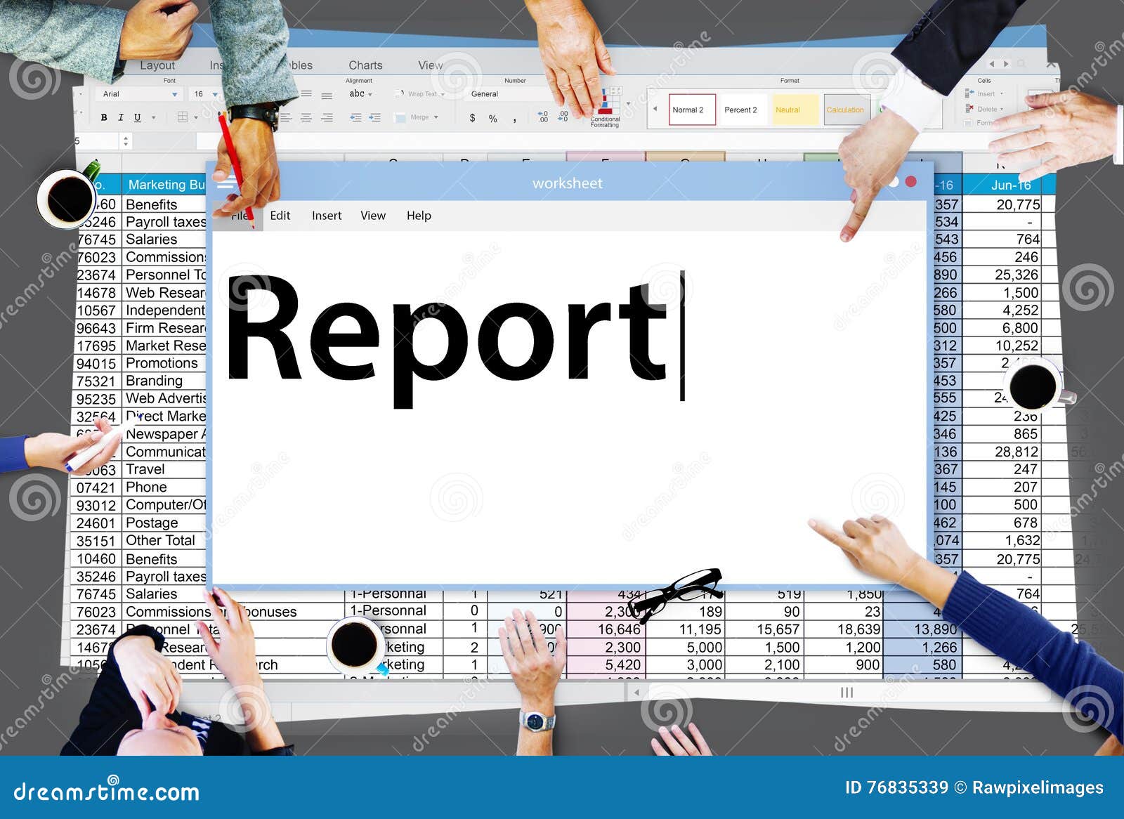 Report Reporting Resulting Information Article Concept Stock Image ...