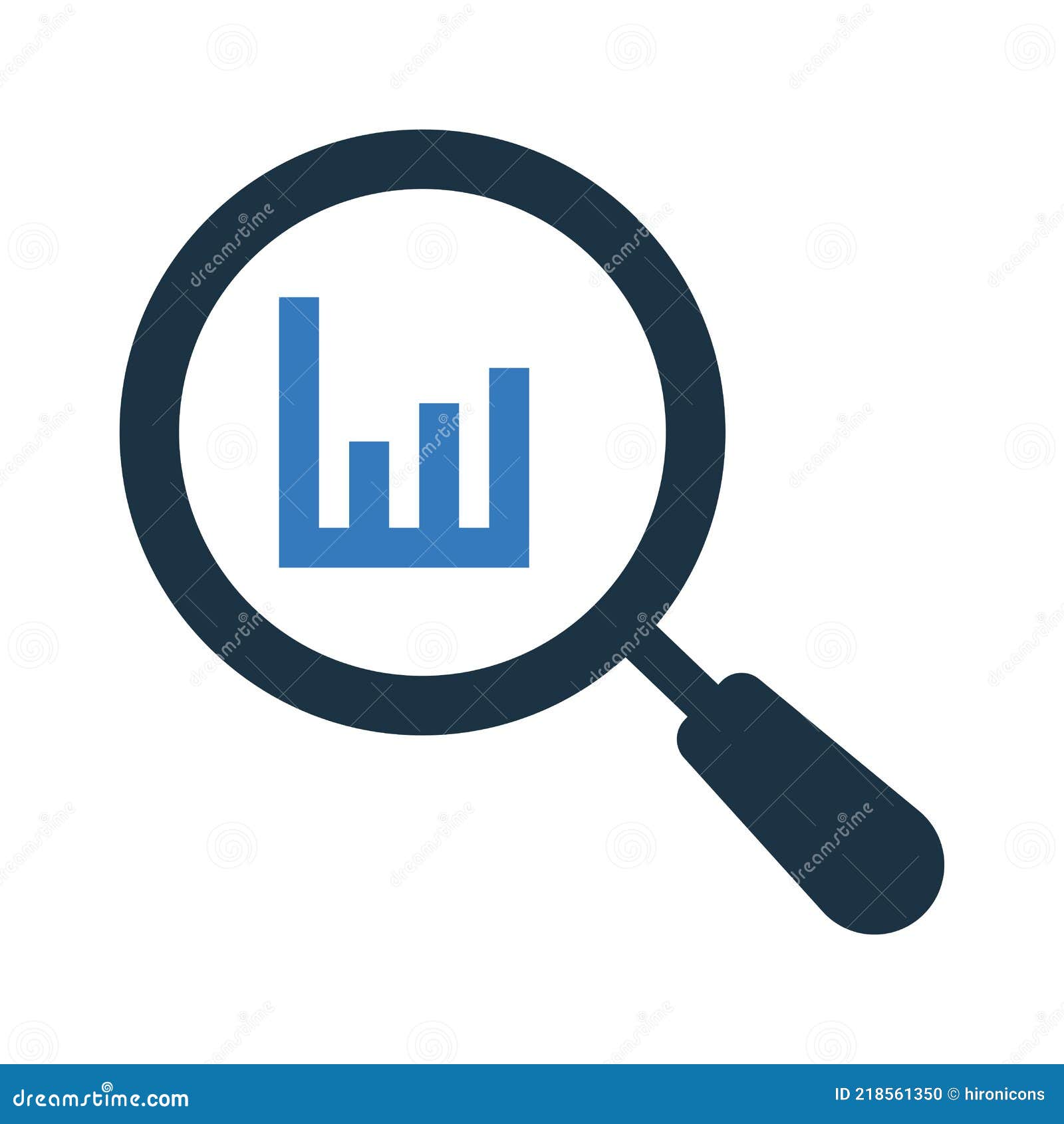 Report, Search Icon. Editable Vector Isolated on a White Background ...