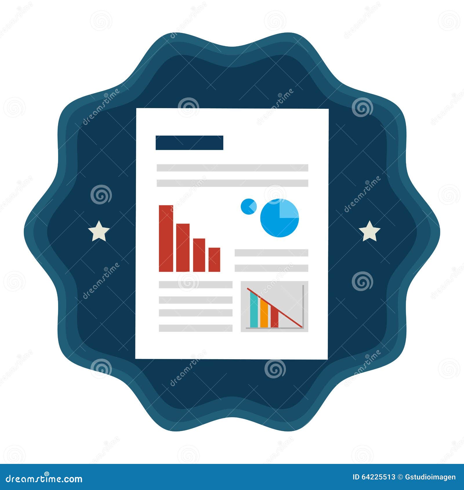 Report sheet icon stock illustration. Illustration of notice - 64225513