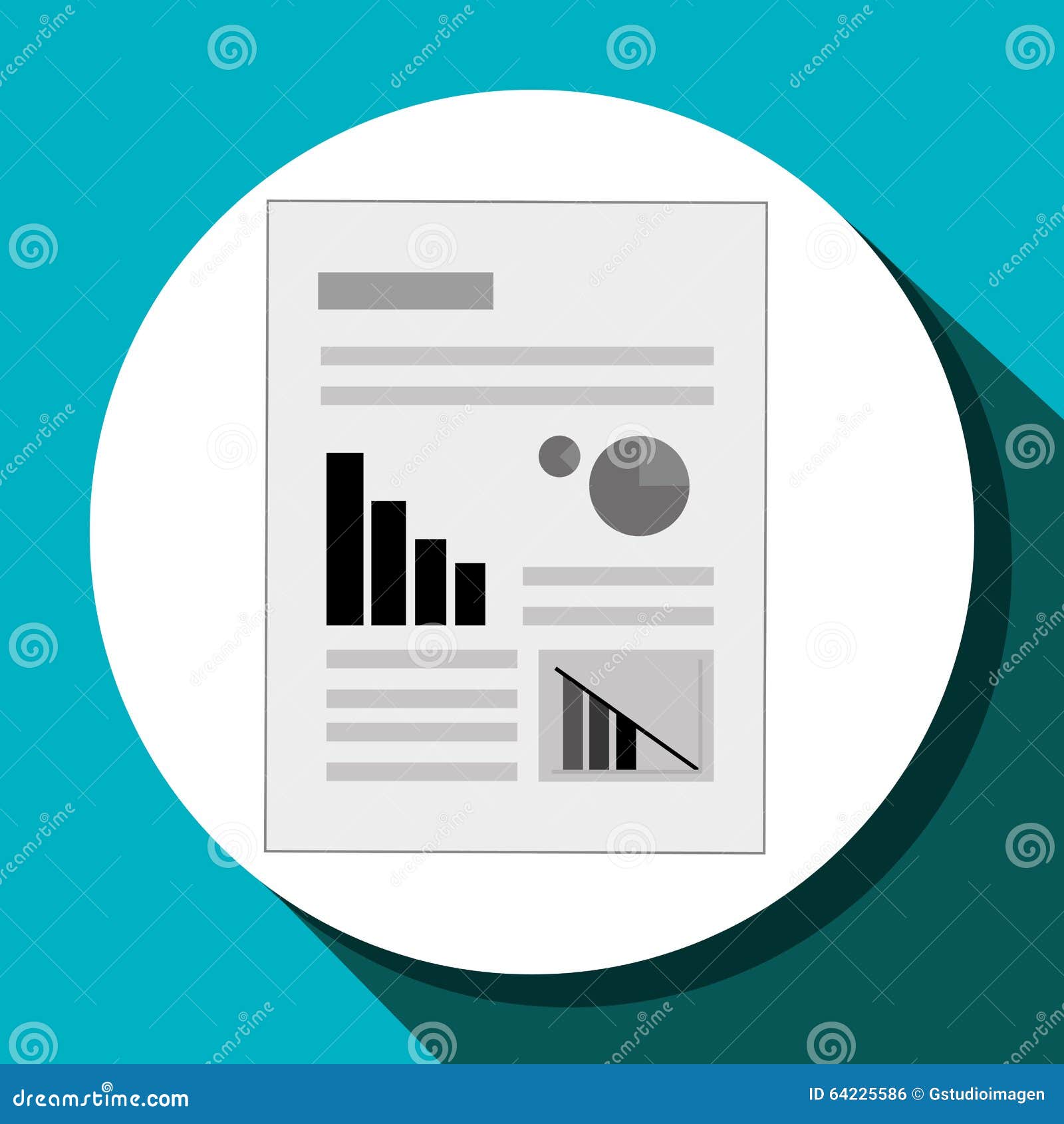 Report sheet icon stock illustration. Illustration of sheet - 64225586