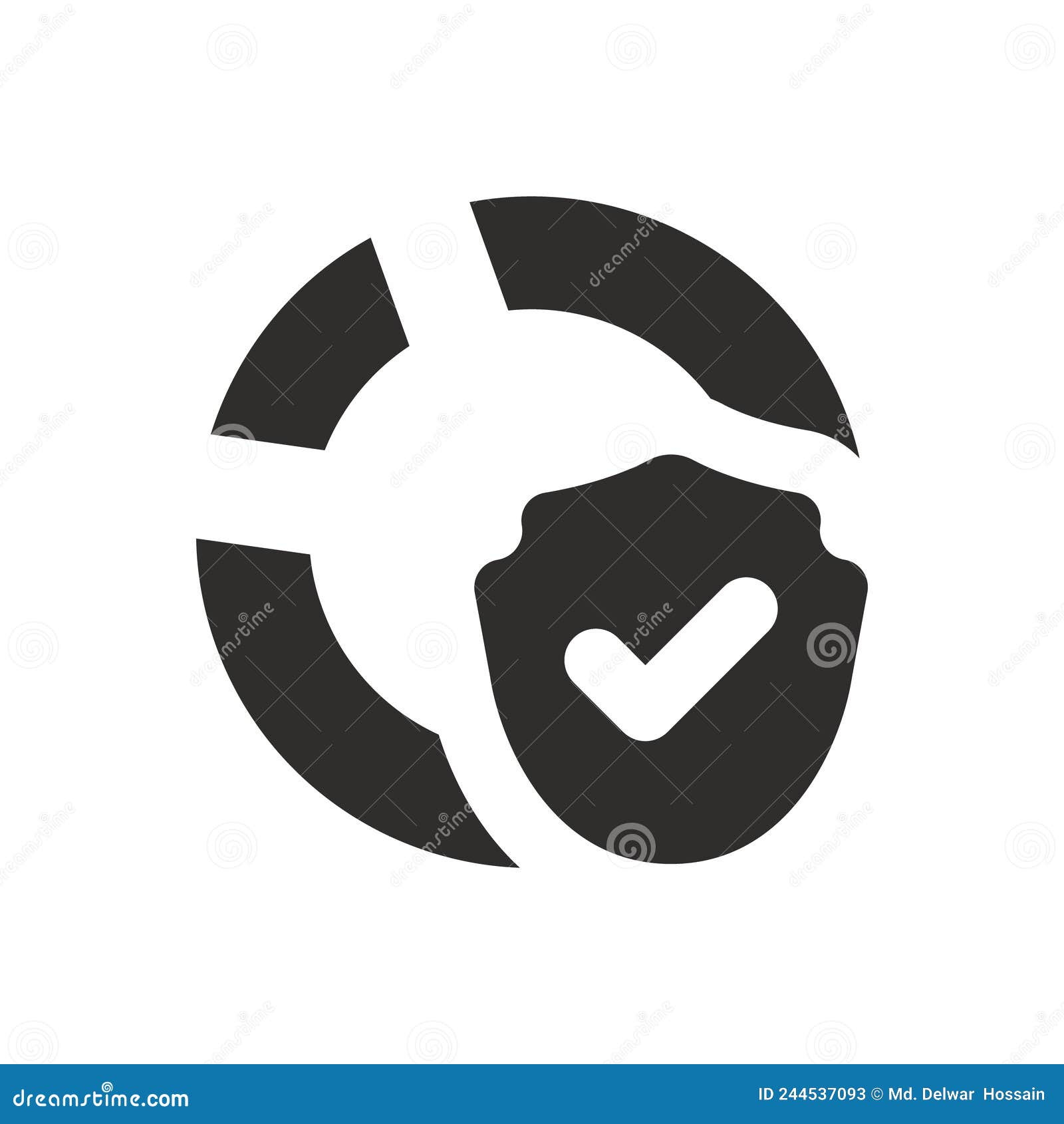 Report shield icon stock vector. Illustration of vector - 244537093